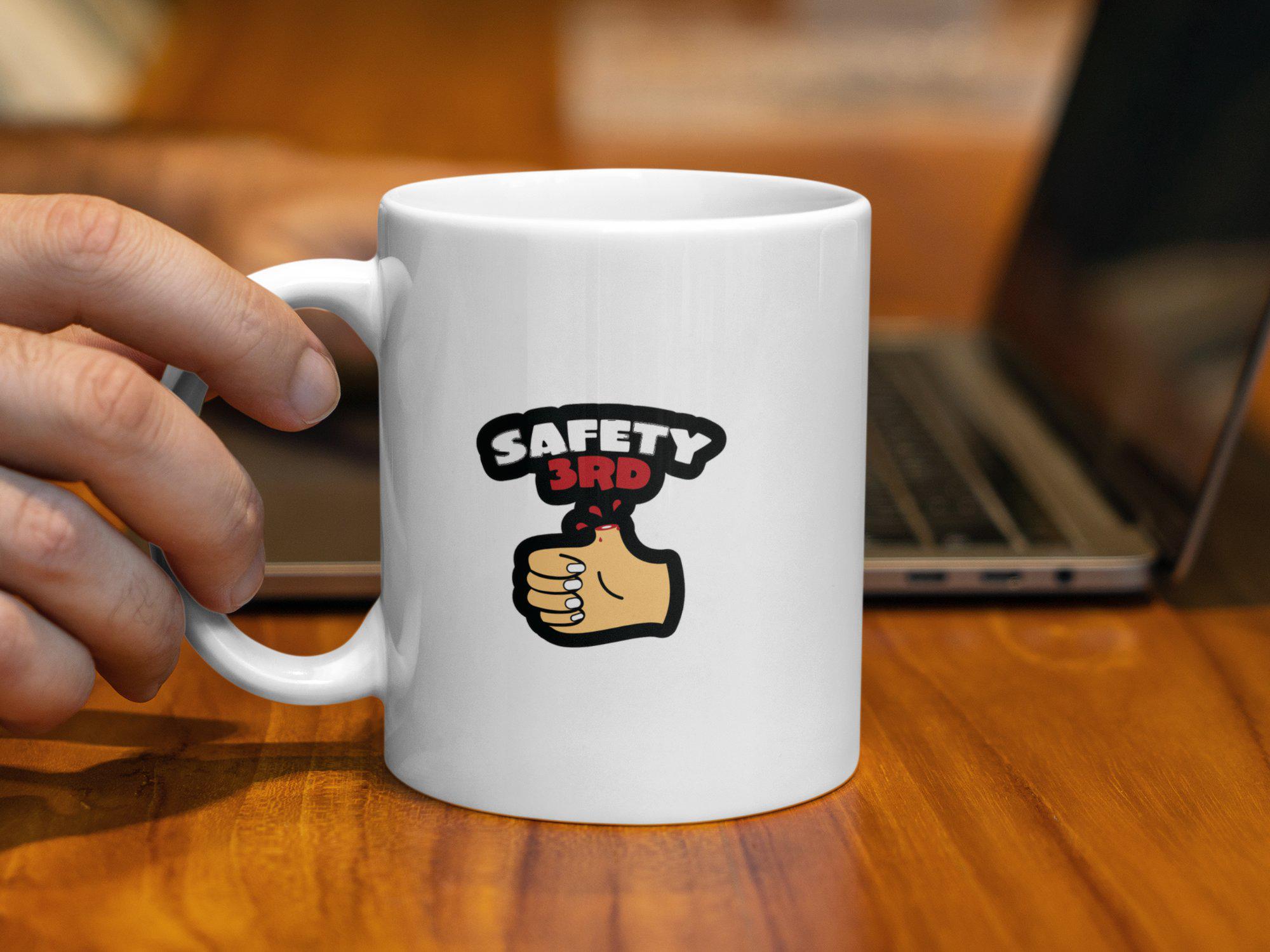 Safety 3rd Mug - Funny Workplace Mug for Construction Workers, Safety ...