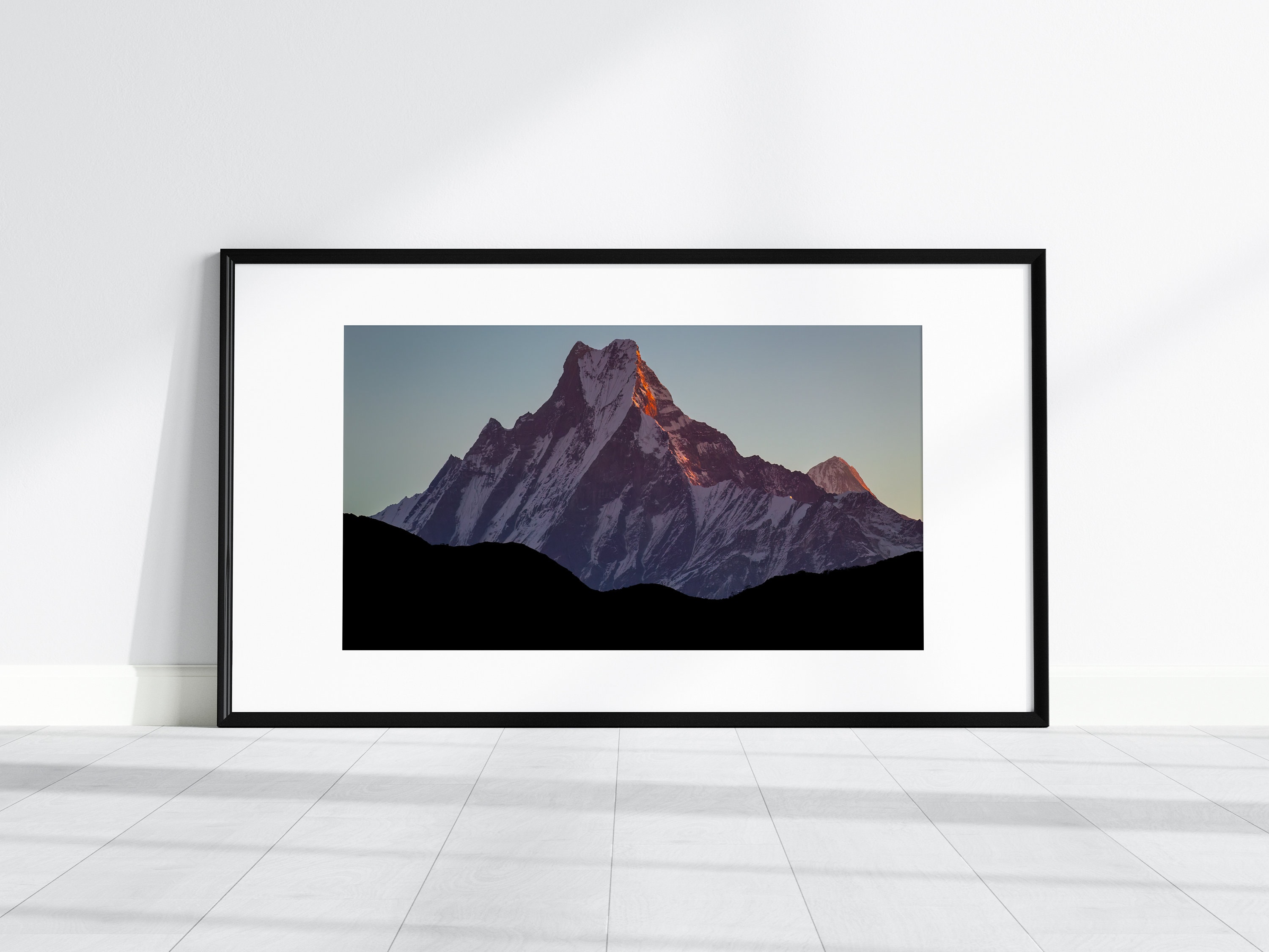 Fishtail Mountain Print Nepal Himalayan Sunrise Photo Landscape ...
