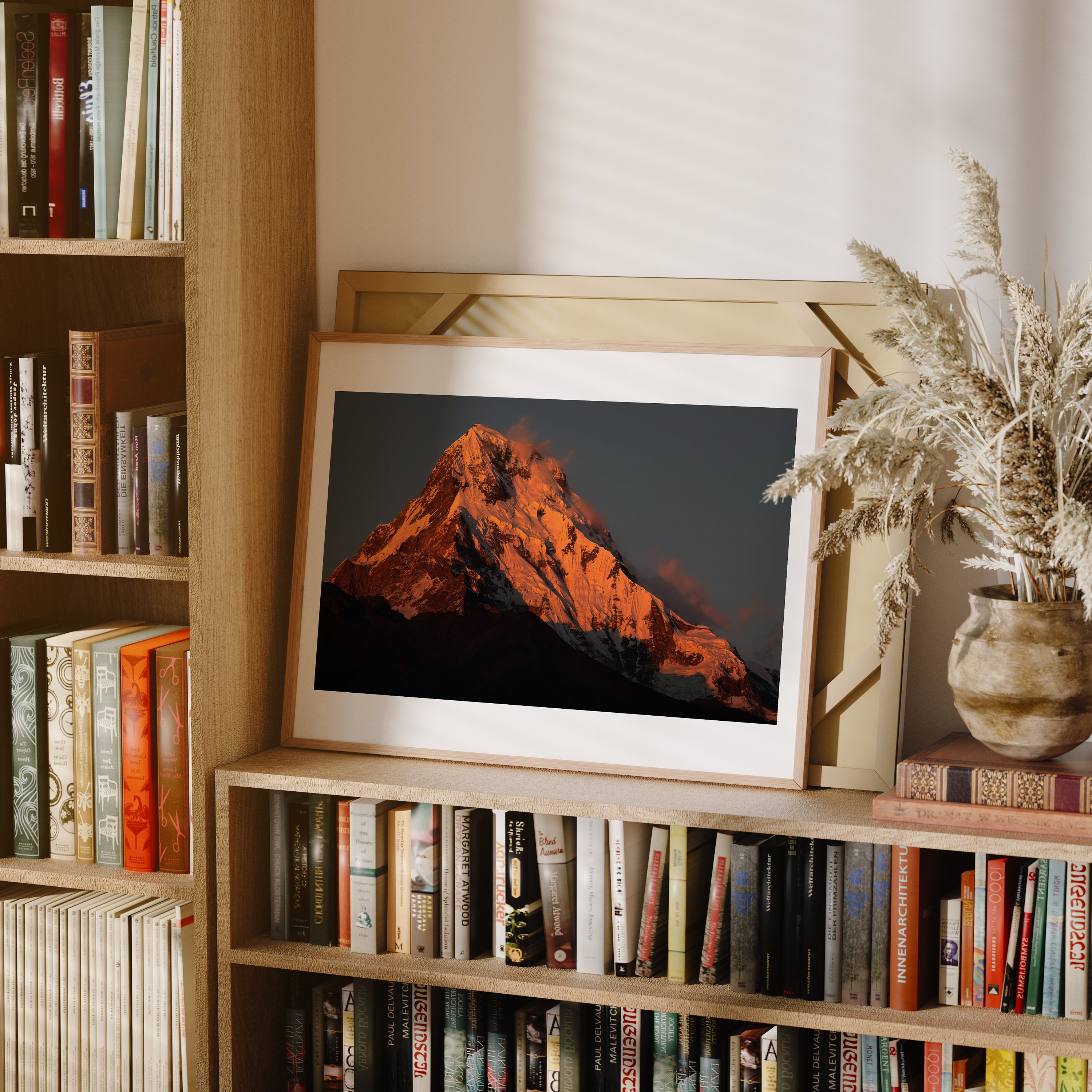 Annapurna South Mountain Print Nepal Sunset Photo Print Himalayan Photo ...