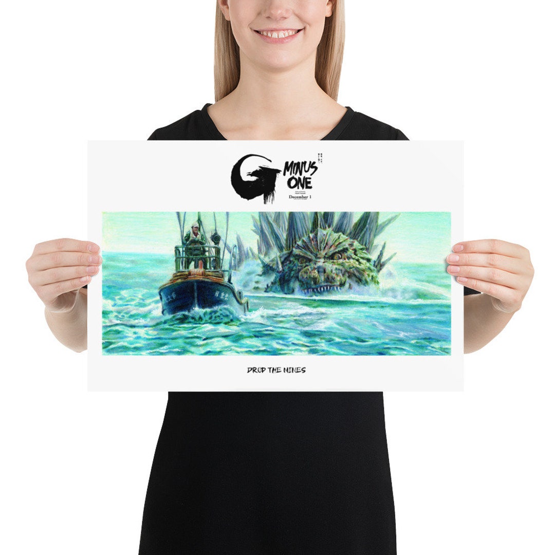 Godzilla Minus One Poster White - Etsy