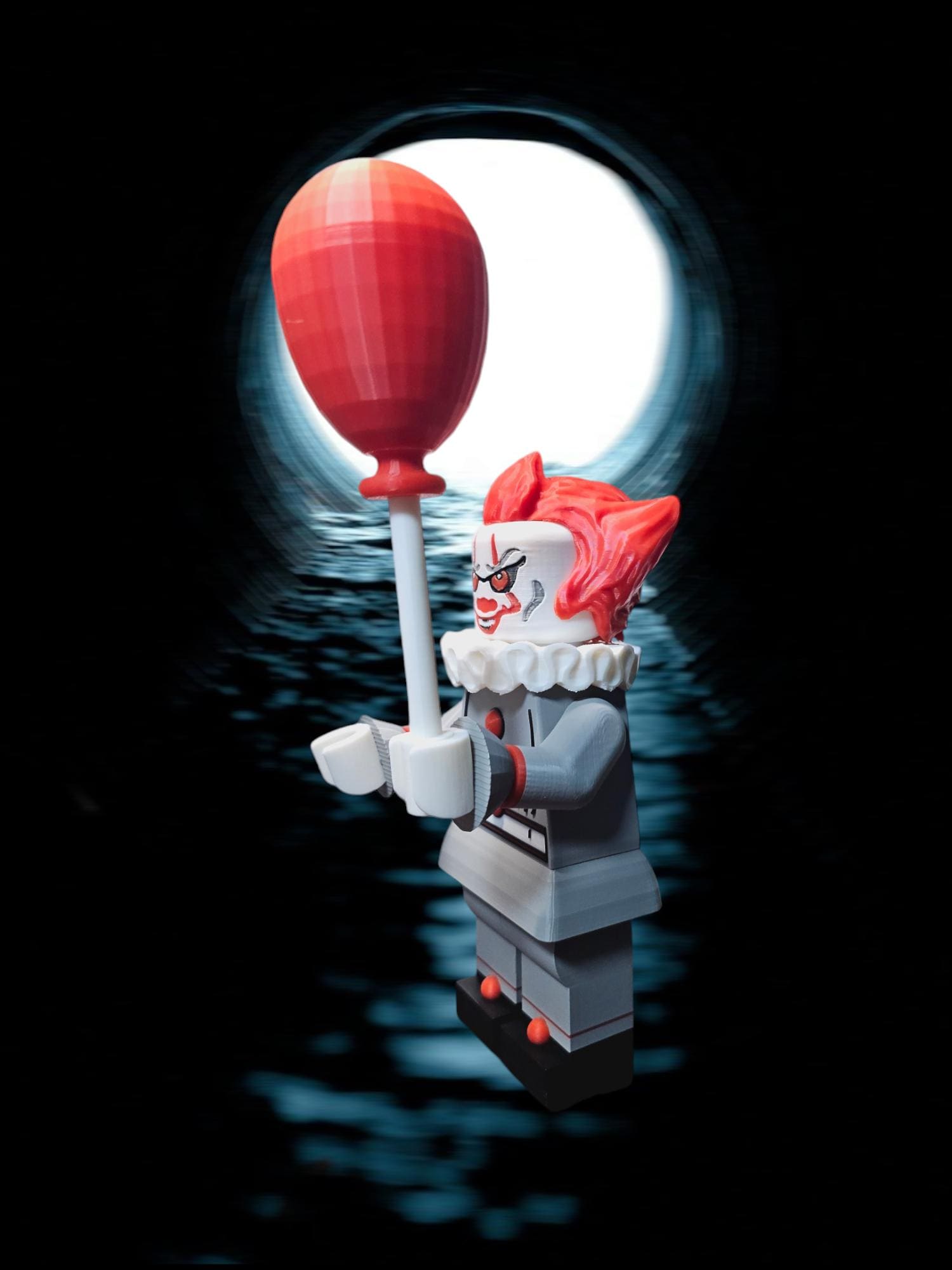 HUGE 3D Printed Pennywise Minifigure Lego-inspired Minifig Great Gift ...