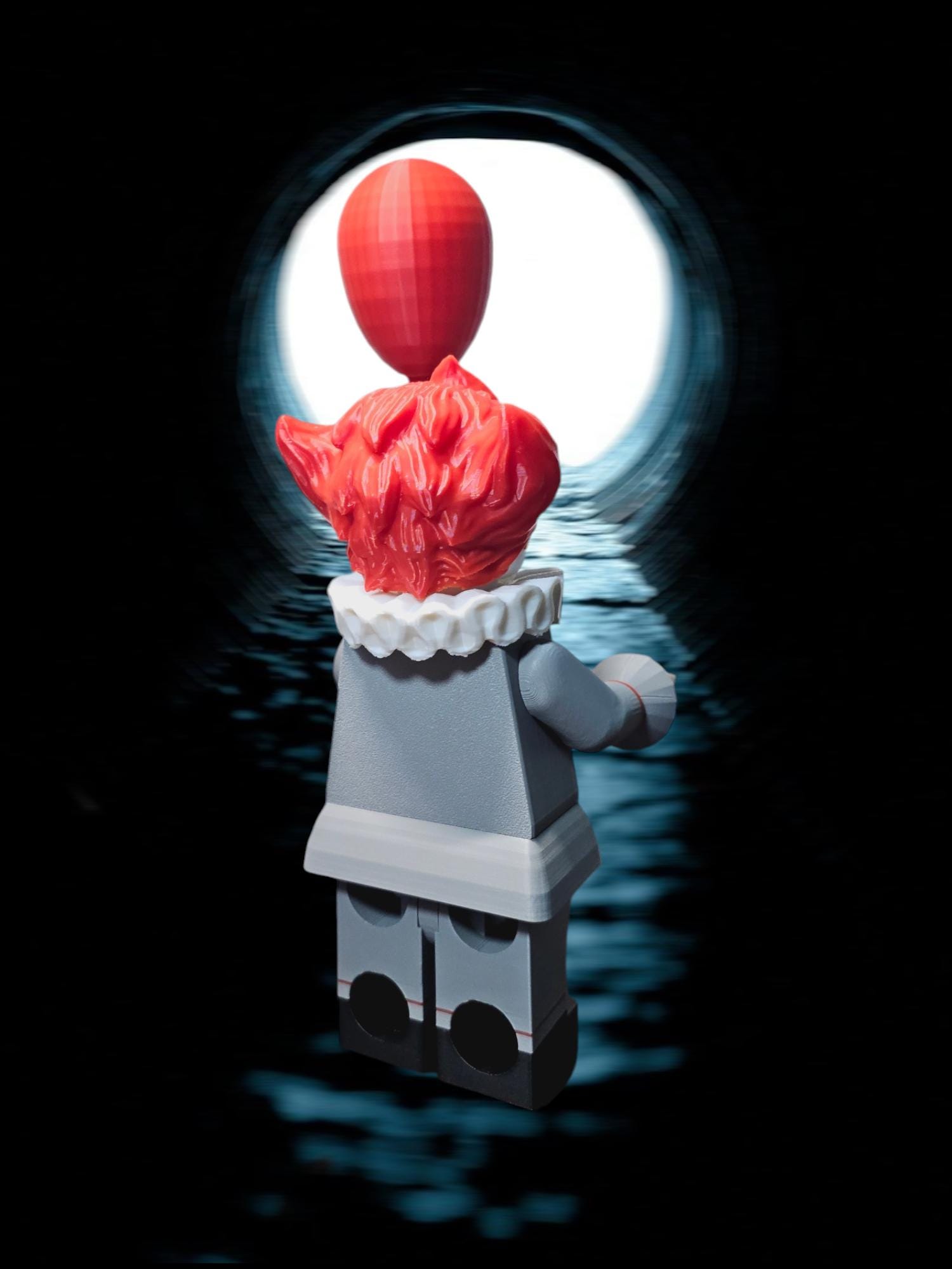 HUGE 3D Printed Pennywise Minifigure Lego-inspired Minifig Great Gift ...