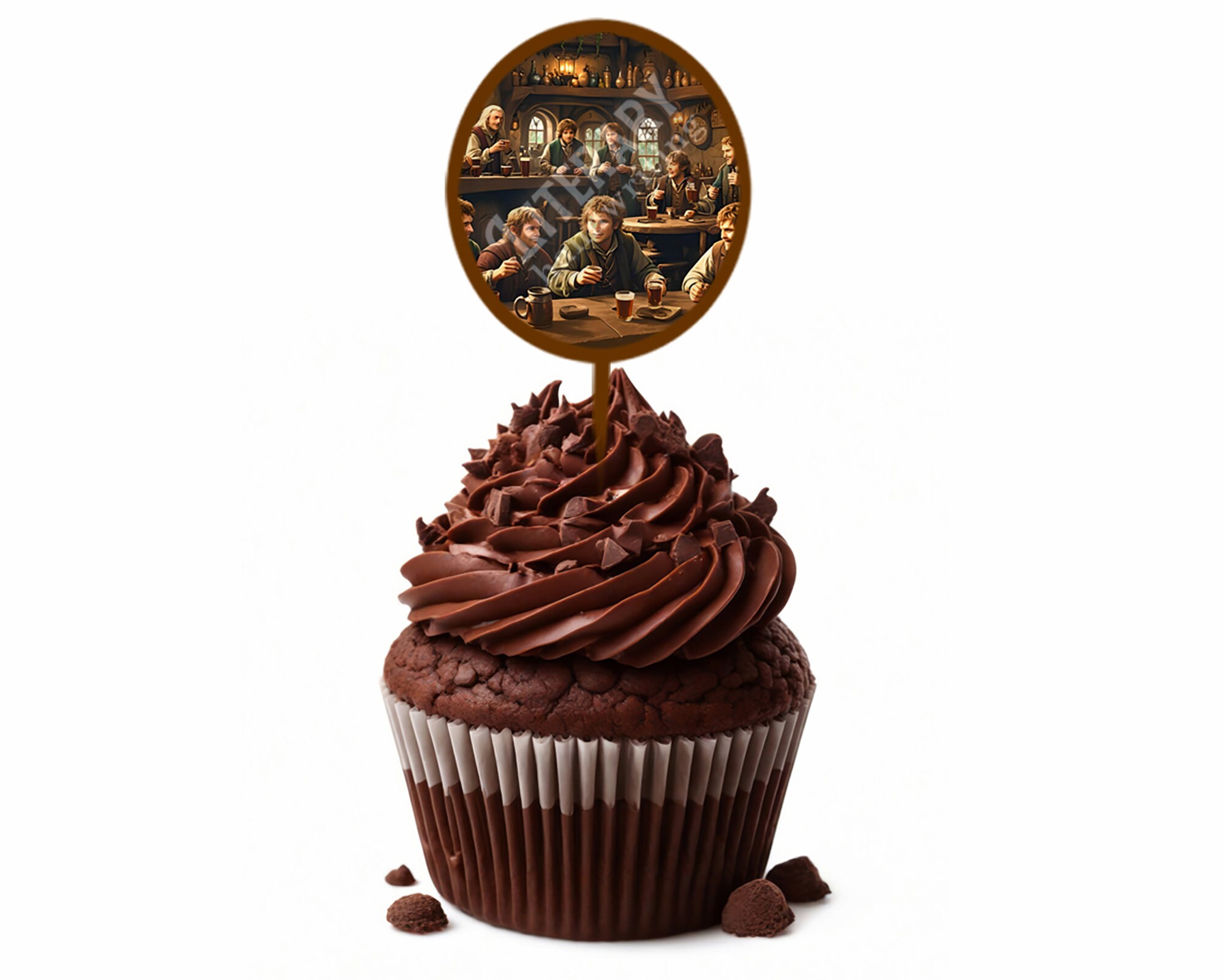 Middle Earth Cupcake Topper Design, Instant Download, Unique Party ...