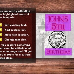Editable Narnia Water Bottle Label for Birthday, Instant Download Party ...