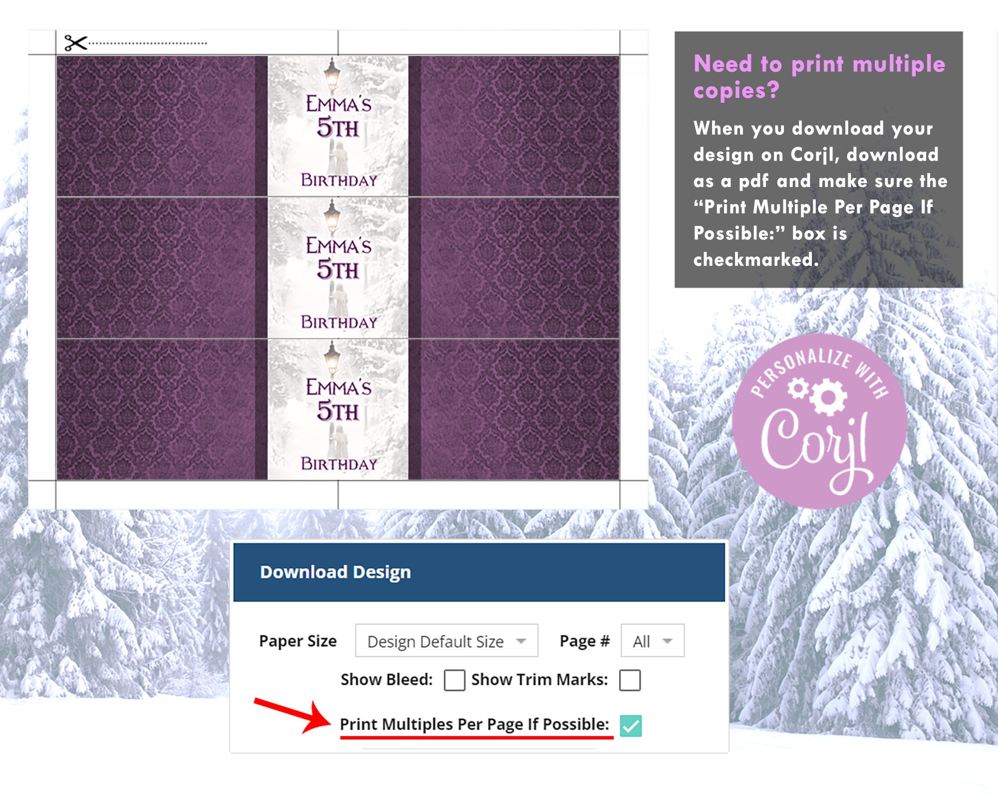 Narnia Custom Water Bottle Label EDITABLE Template, Water Bottle Label ...