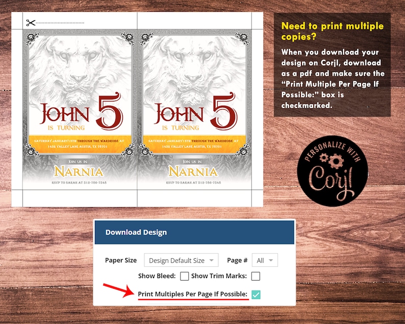 Narnia Editable Birthday Party Invitation Template, Instant Download ...