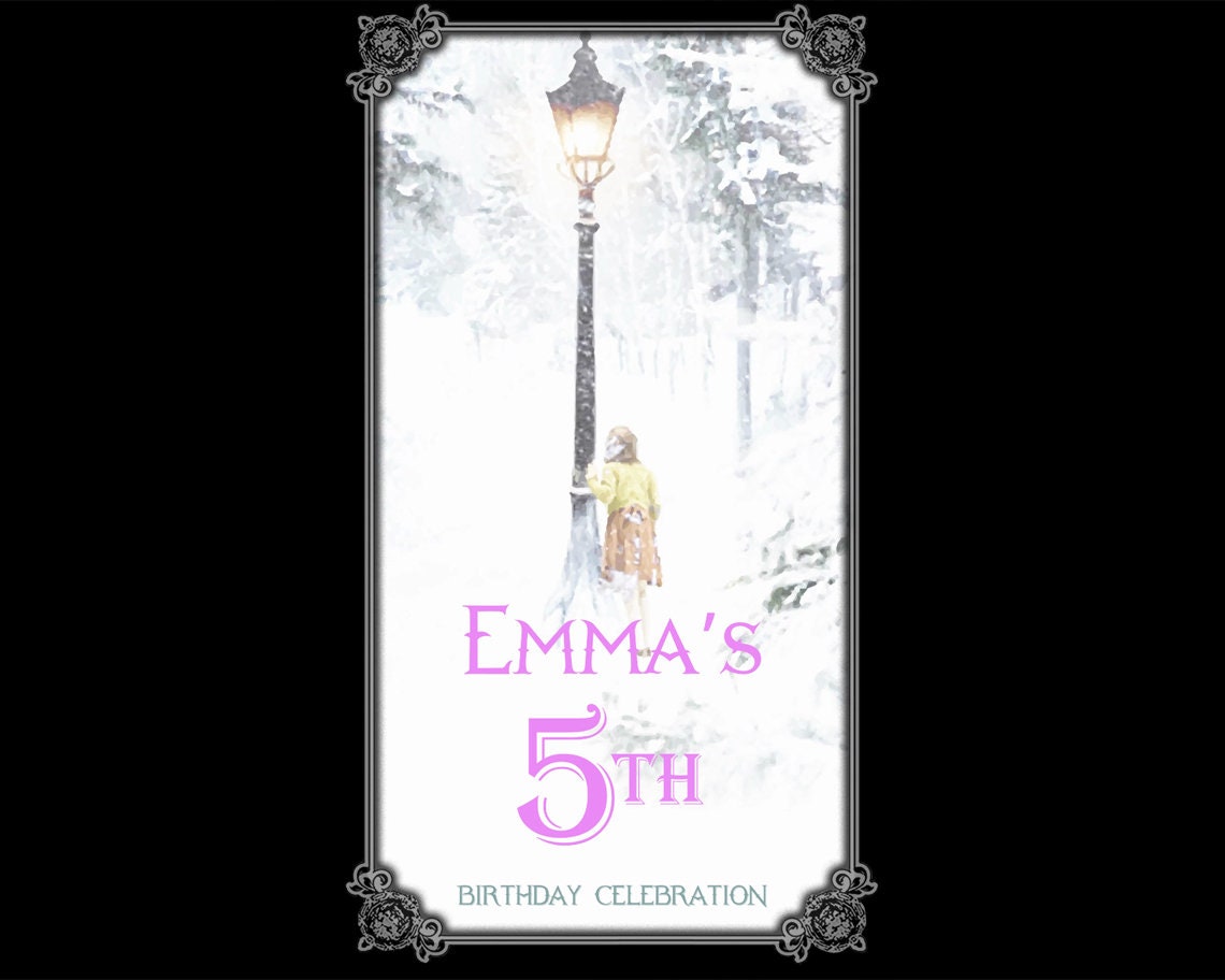 Narnia Birthday Party Video Invitation Editable Template Instant ...