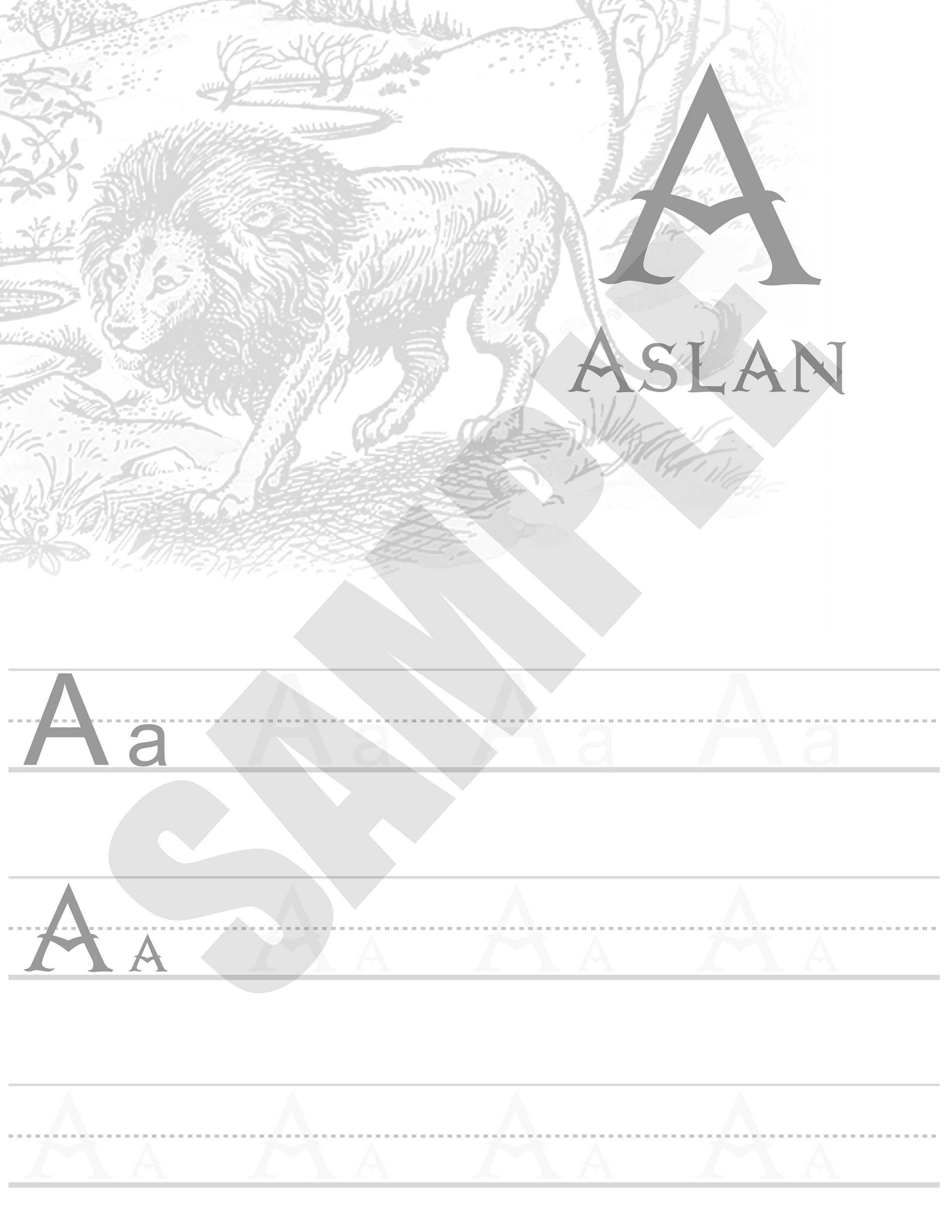Chronicles of Narnia Themed Letters Tracing Pack - Etsy