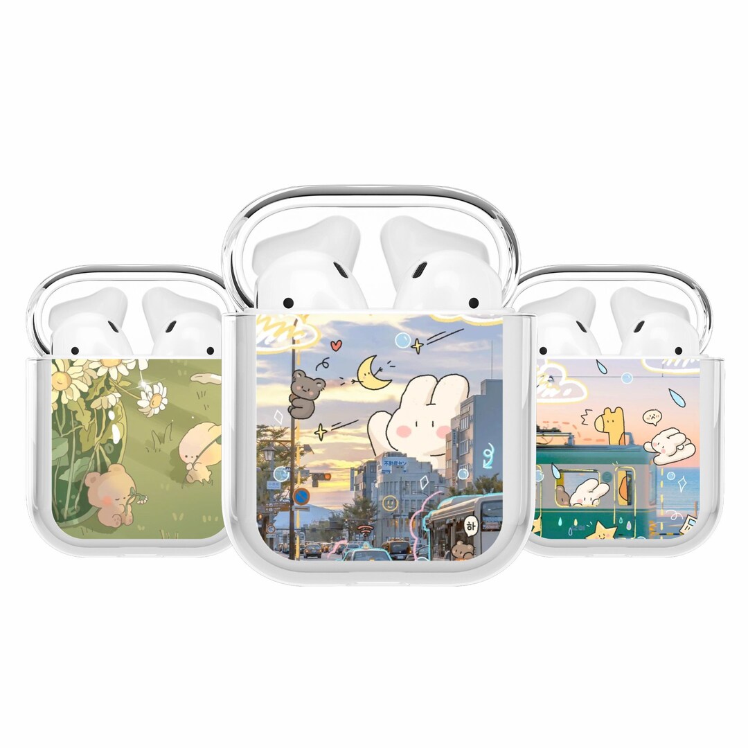 Kawaii Design Headphone Case Cute Bunny Cartoon Anime Protective Cover ...