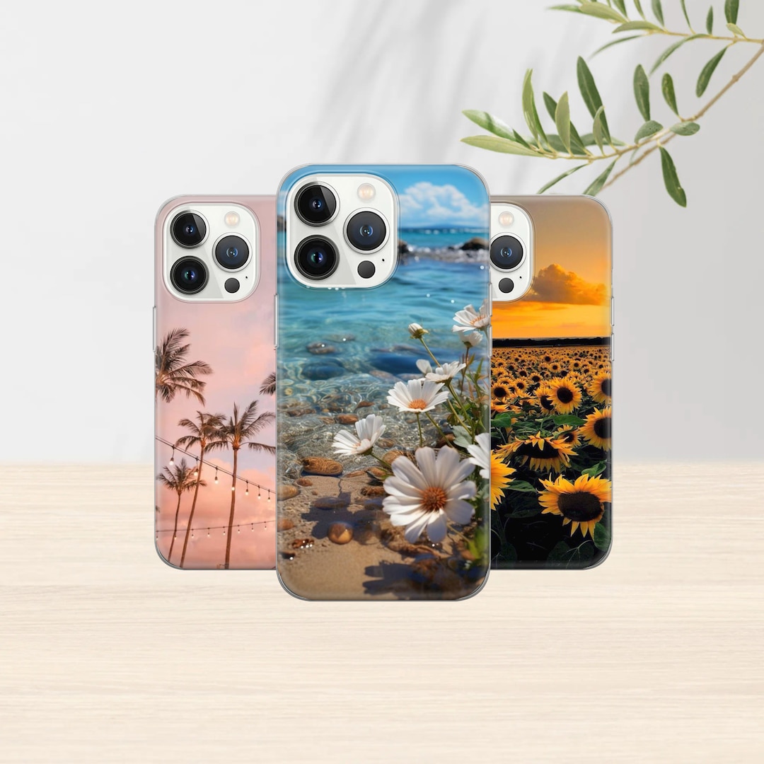 Beach Phone Case Summer Aesthetic Cover for iPhone 15 14 13 12, Samsung ...