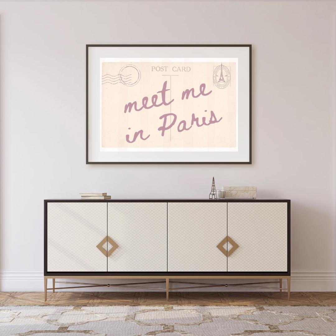 Post Card Wall Art | Paris, France Wall Print | Paris France Post Card ...