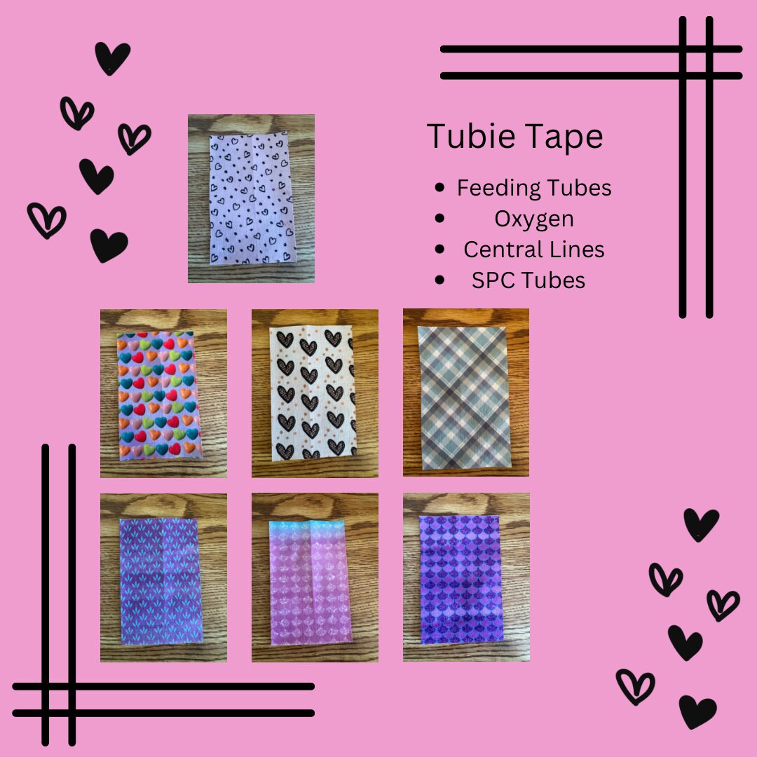 Tubie Tape Valentines Day Feeding Tubes, Oxygen, Central Lines, SPC ...