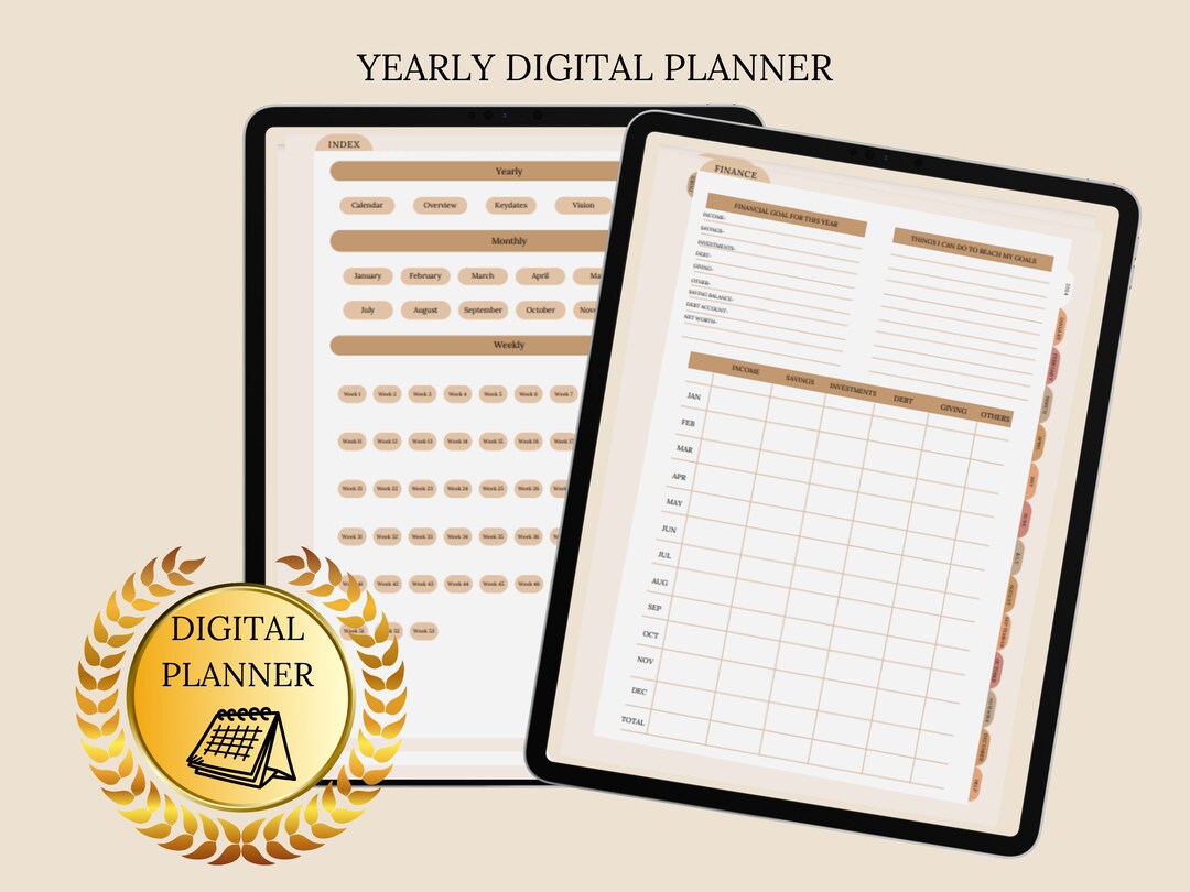 ADHD Digital Planner 2024 Digital Planner Weekly Planner iPad Digital ...