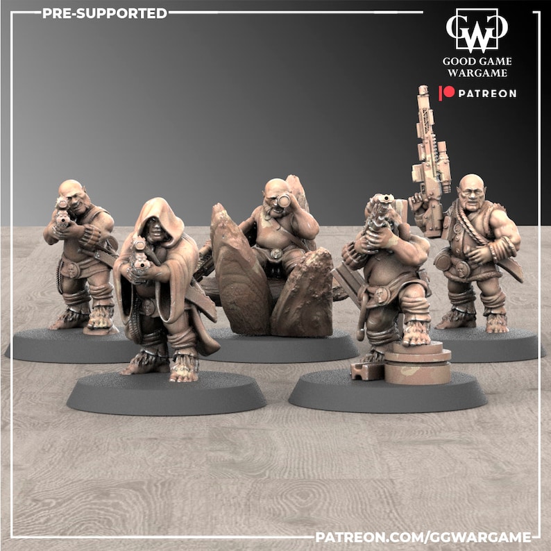 Ratling Snipers Squad X5 Model proxies Astra Militarum Warhammer 40k - Etsy