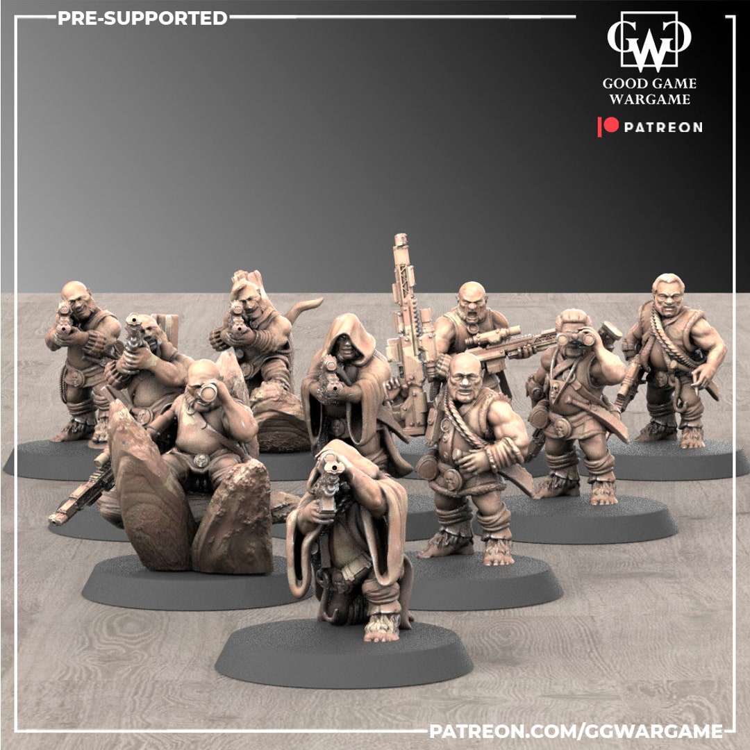 Ratling Snipers Squad X5 Model proxies Astra Militarum Warhammer 40k - Etsy