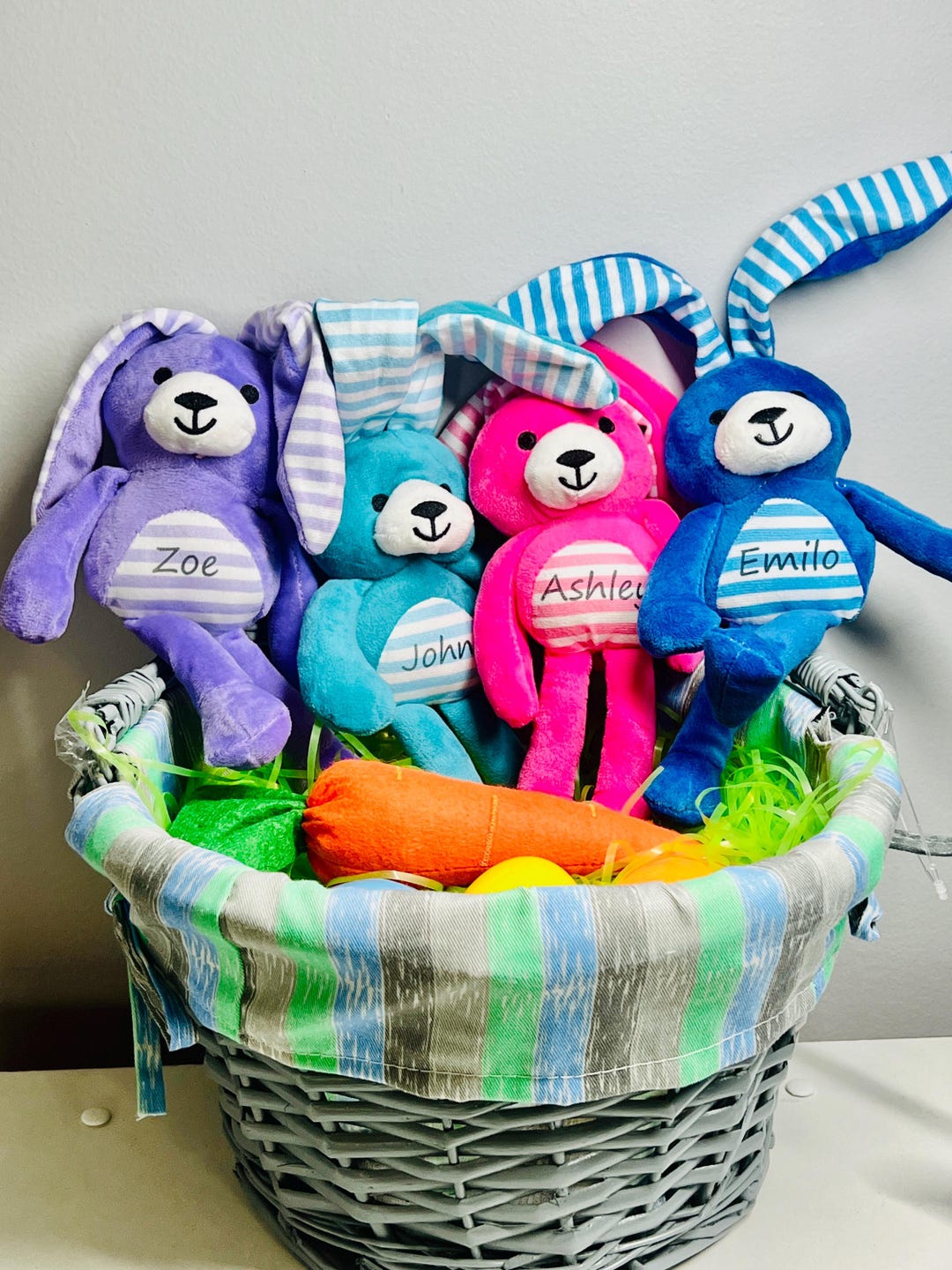 Personalized Easter Bunny | Easter Basket Gift | Kids Gift | Easter ...