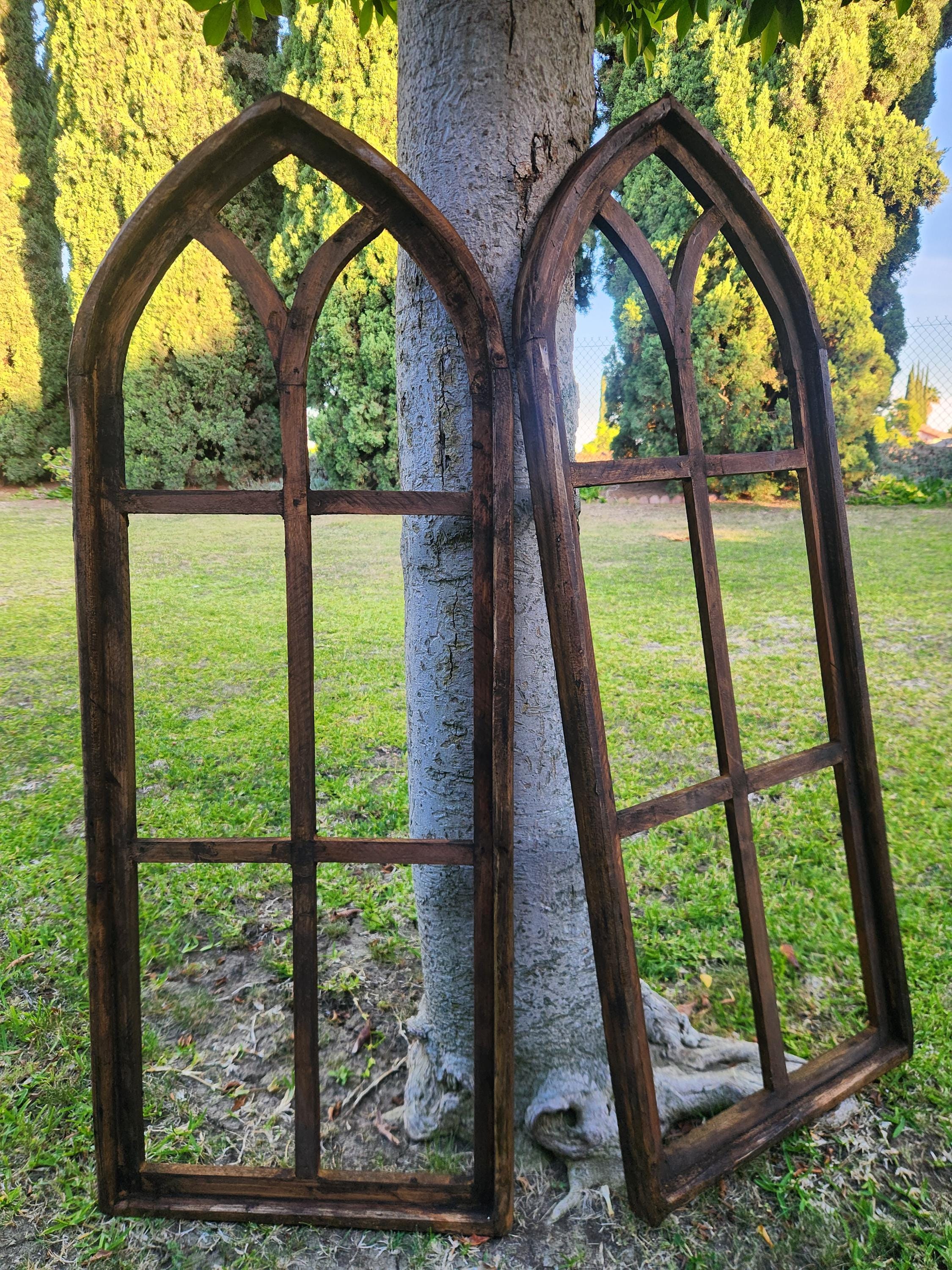 Large Farmhouse Arch Wood Rustic Wall Decor Halstead Set of 2, 46" H ...