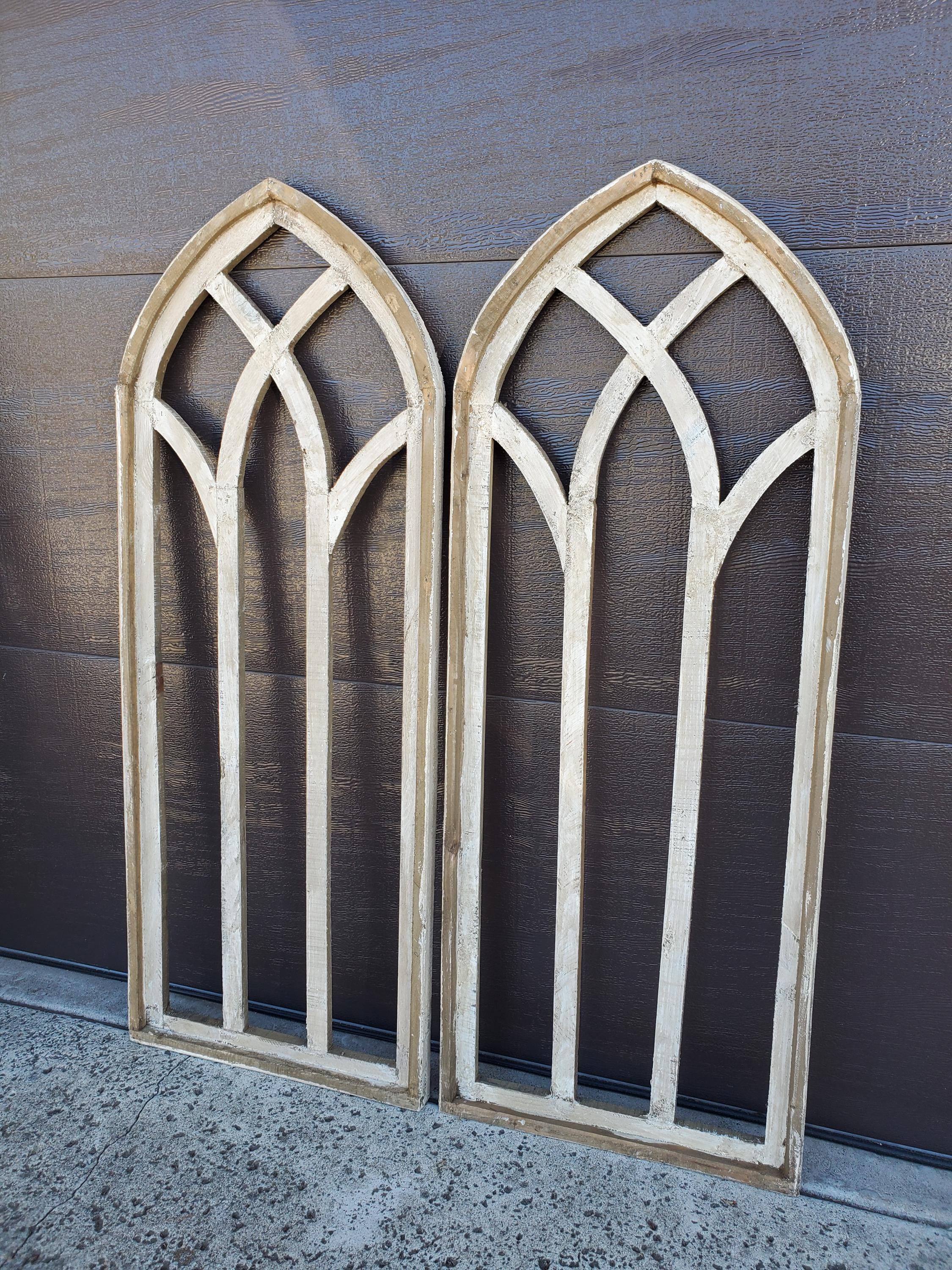 Large Farmhouse Arch Wood Rustic Wall Decor Halstead Set of 2, 46" H ...