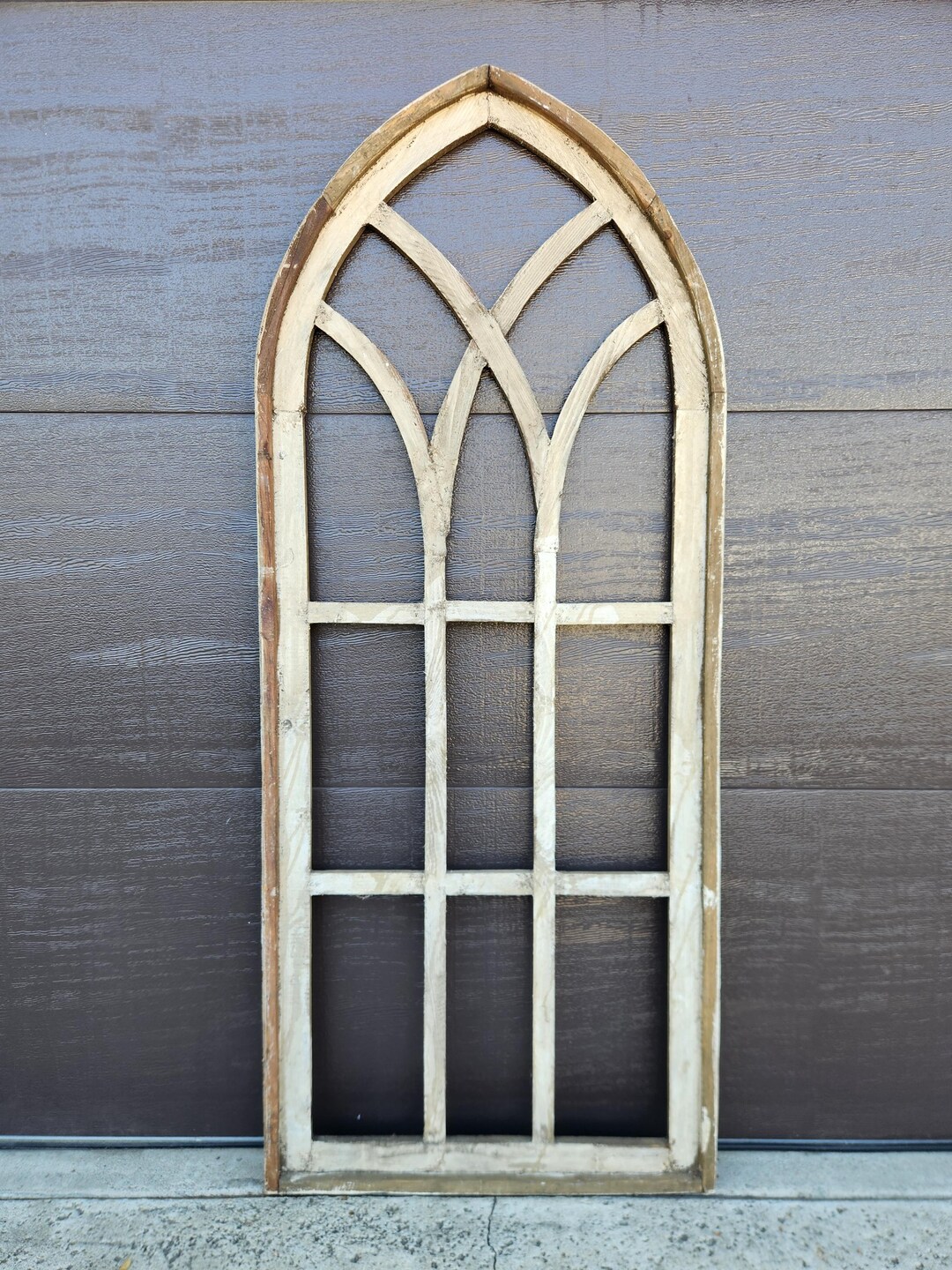 59.5 H, Genoato Farmhouse Arch Wood, Cathedral Window, Primitive ...