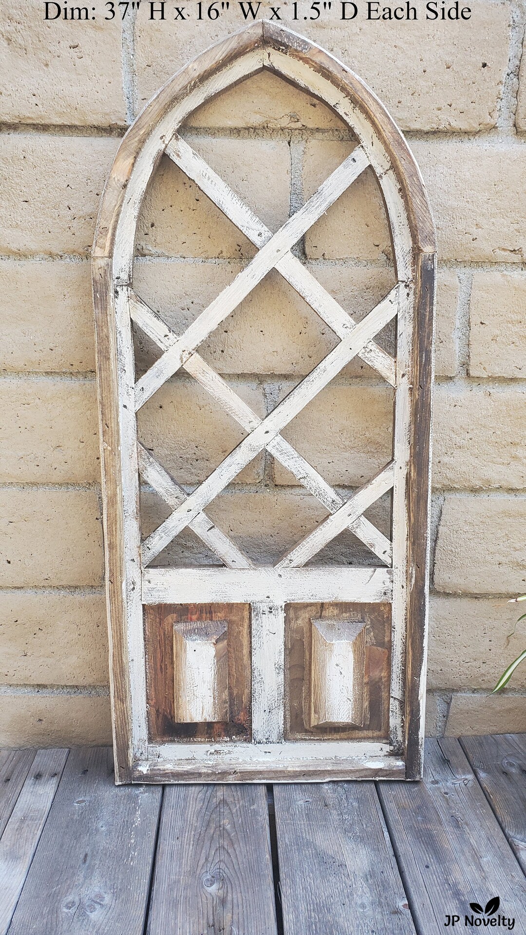 37 Pescato Farmhouse Arch Wood, Cathedral Window, Primitive, Rustic ...