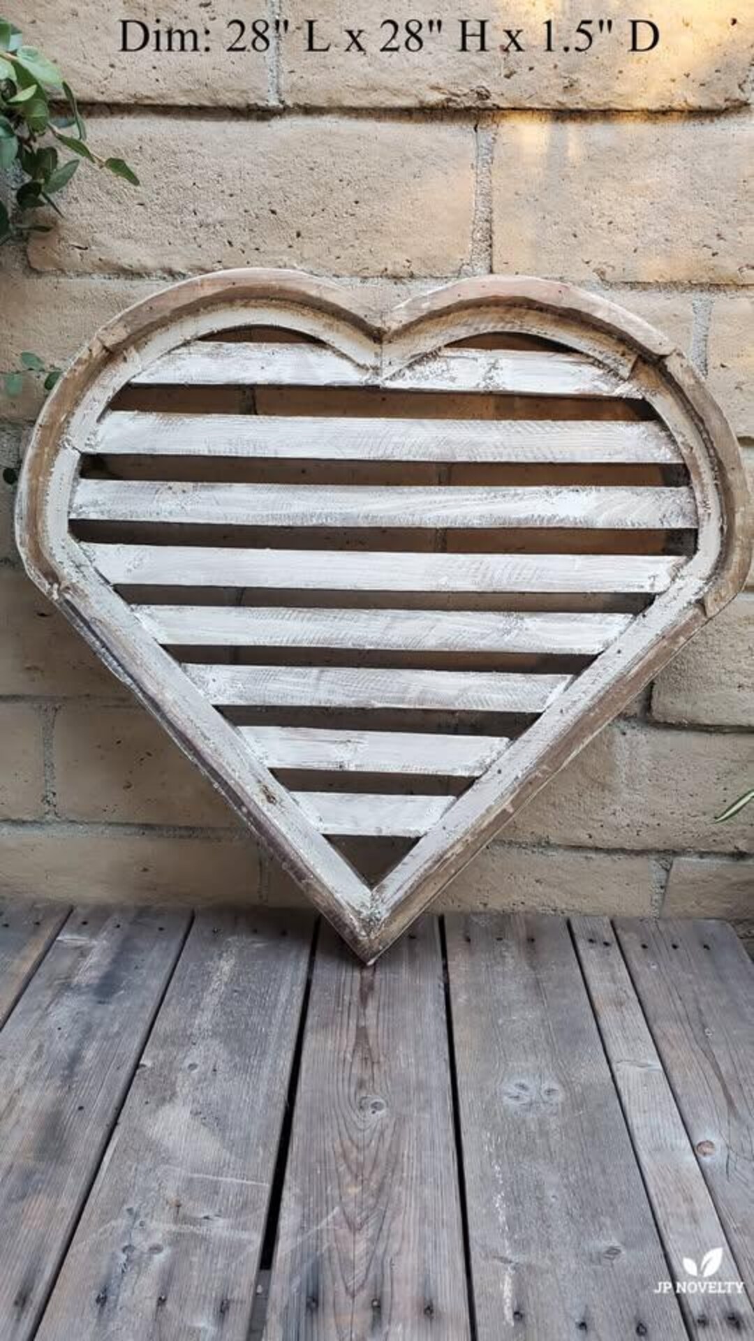 28 Heart Arch Wood Frame Distressed White Wall Decor - Etsy