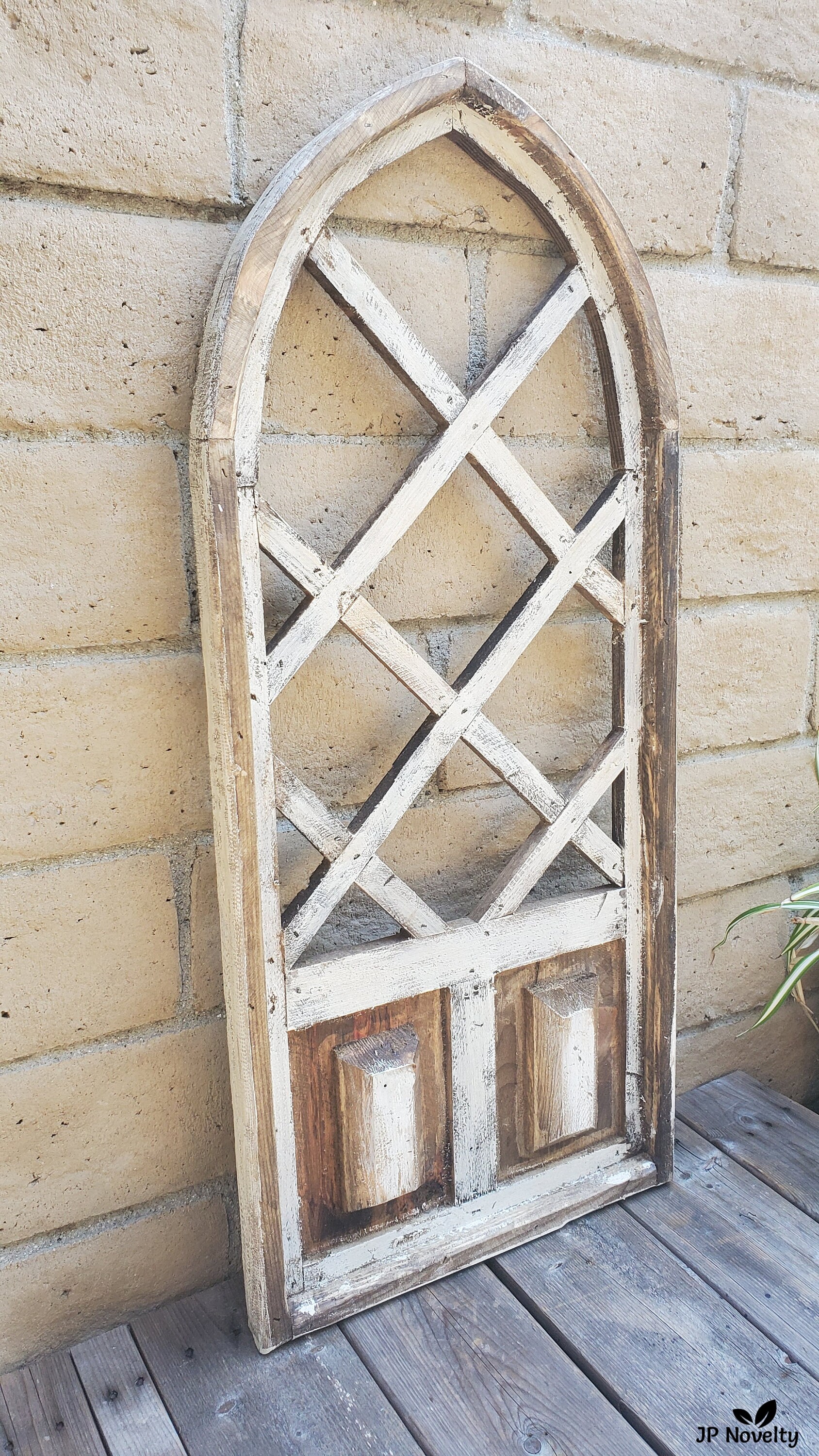 37 Pescato Farmhouse Arch Wood, Cathedral Window, Primitive, Rustic ...