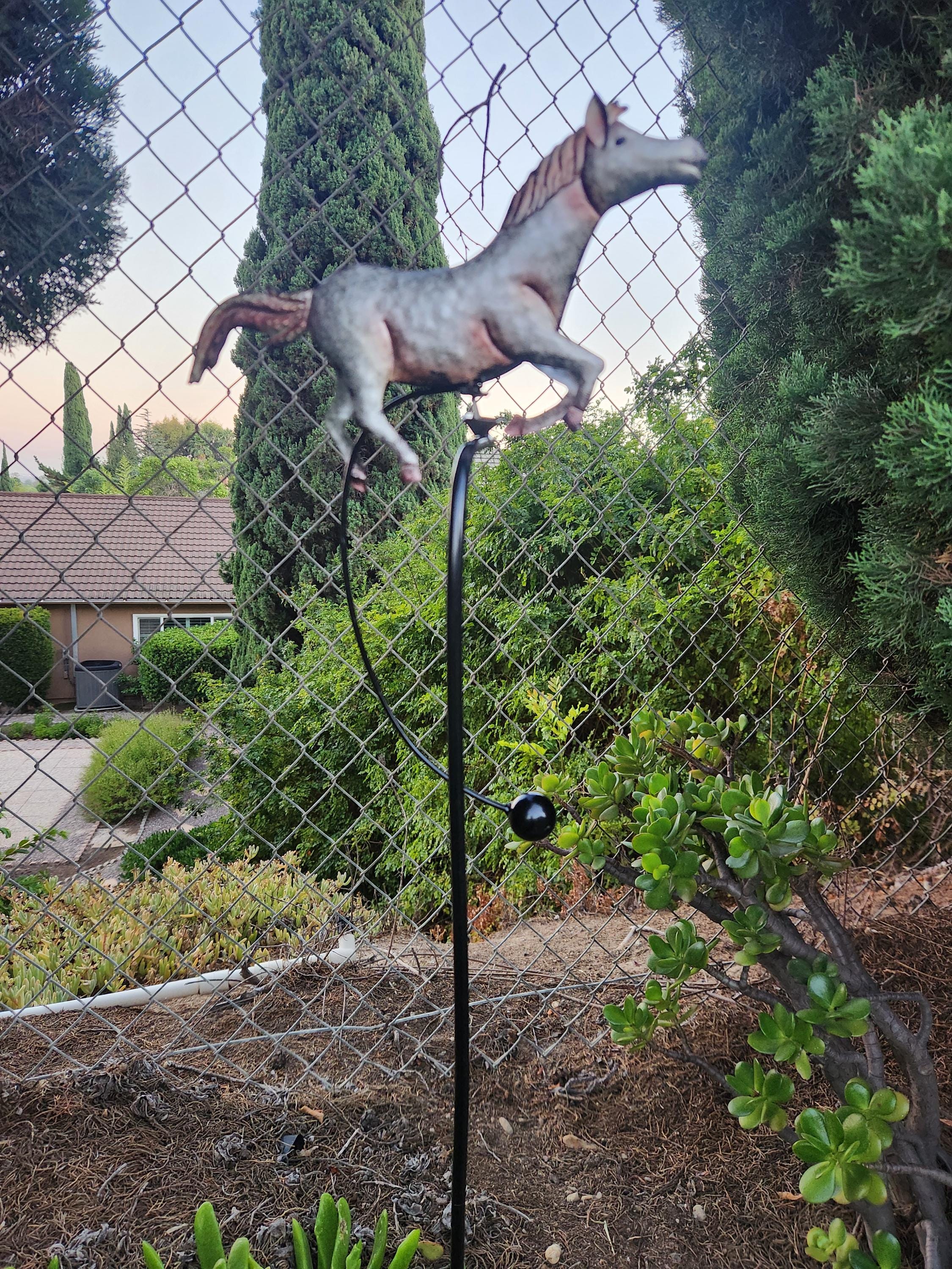 Rocking Garden Stake Backyard Decor Hummingbird Butterfly Farm Animal ...