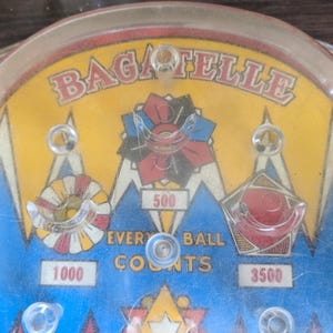 Vintage Marx Bagatelle Pin Ball Game - Etsy