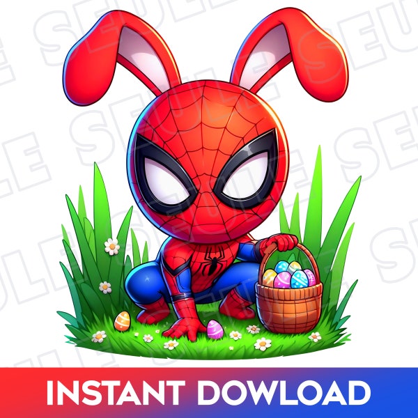 Easter Spiderman Basket - Etsy