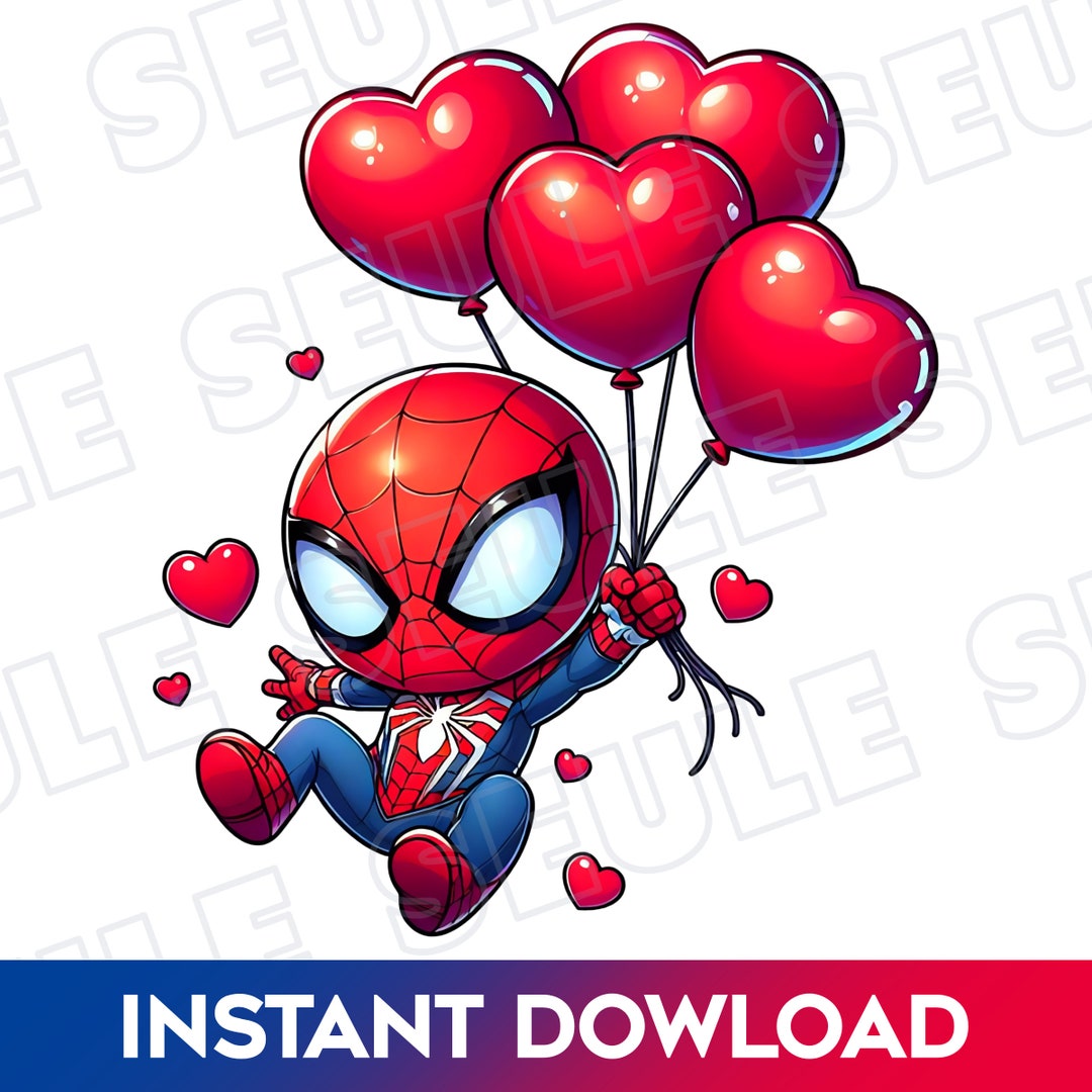 Spidey amor png, héroe araña San Valentín, imágenes prediseñadas de San ...