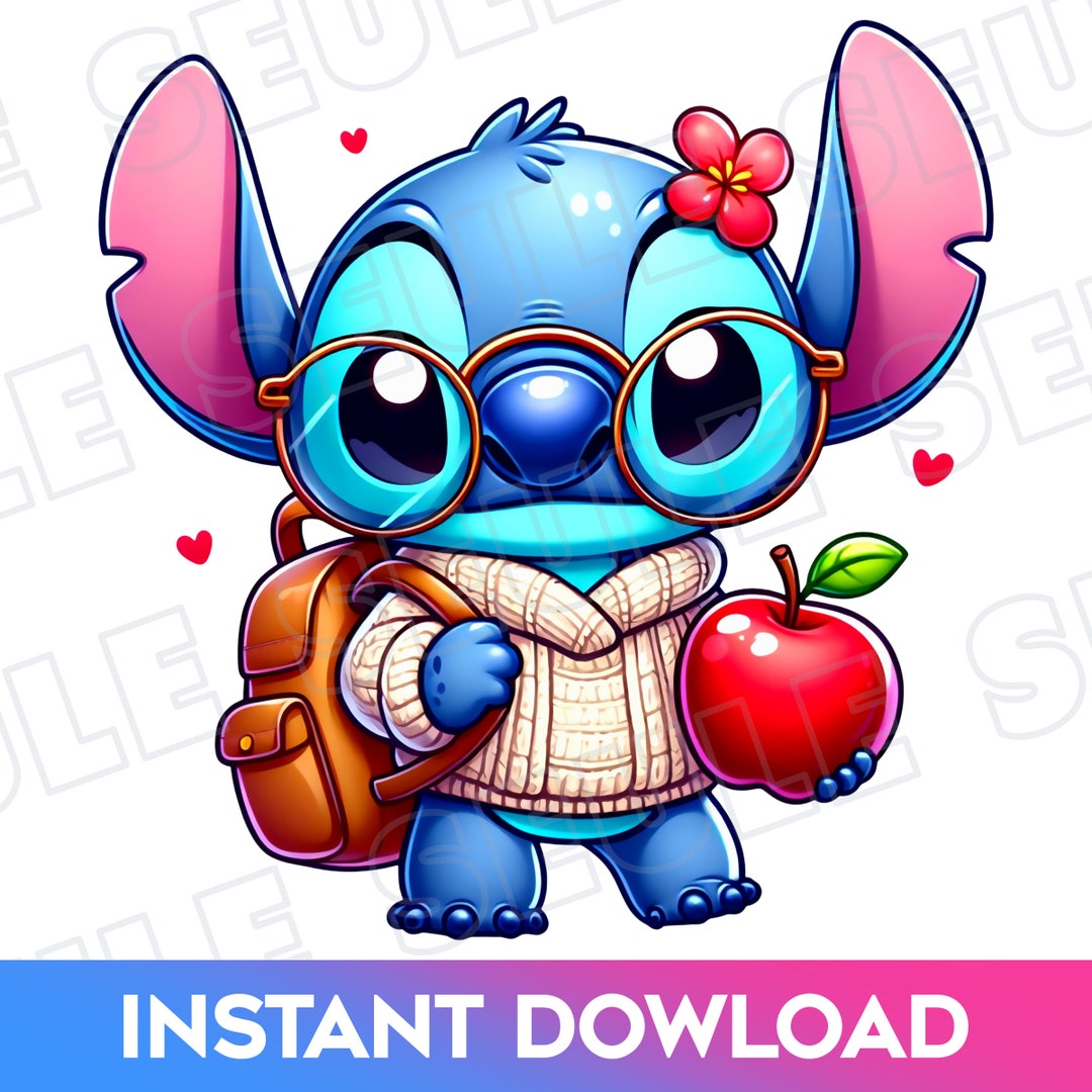 Stitch Teacher, Stitch School, Stitch Vector Png, Cute Stitch Png ...