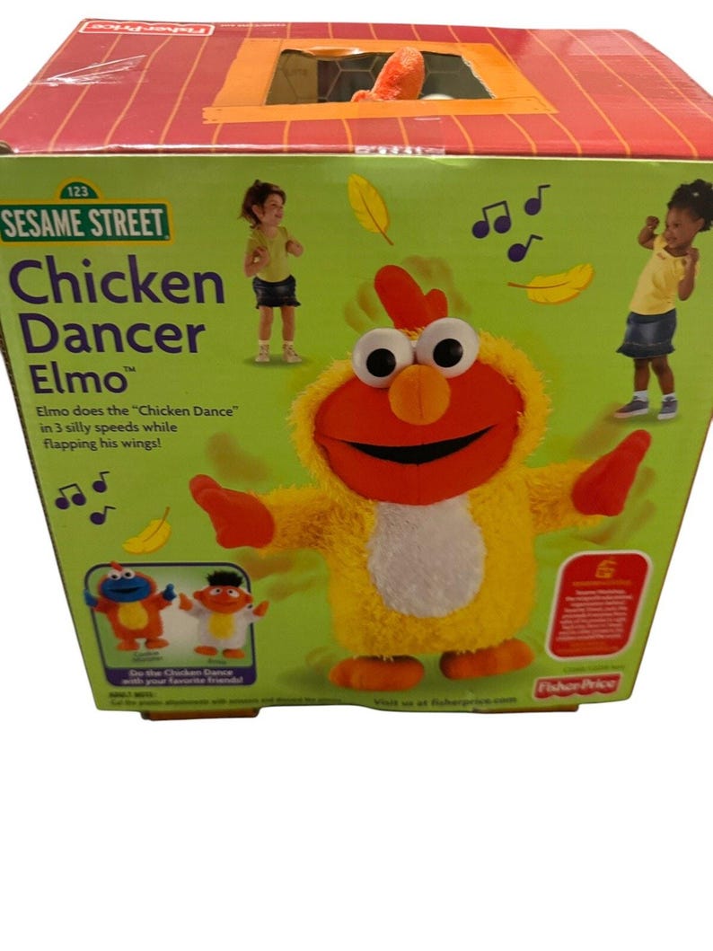 2003 Fisher Price Elmo Sesame Street Talking/dancing Chicken Dancer ...