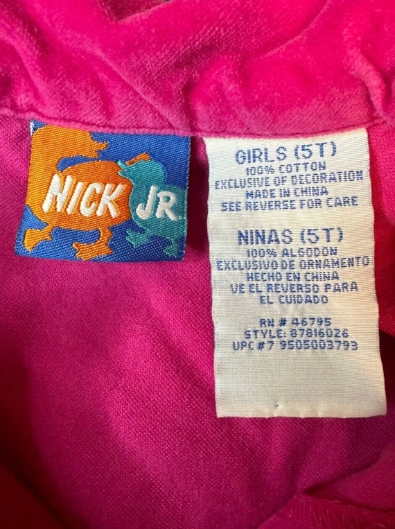 RARE Vintage Dora the Explorer 5T Velour Outfit Overa… - Gem