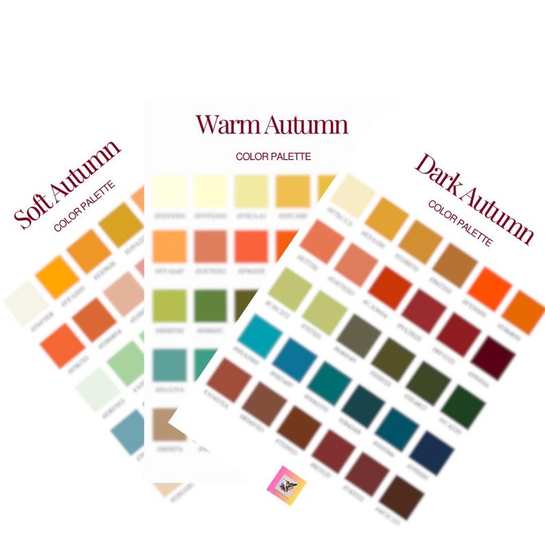 Seasonal Color Analysis - Autumn Color Palettes - Soft, Warm and Dark ...