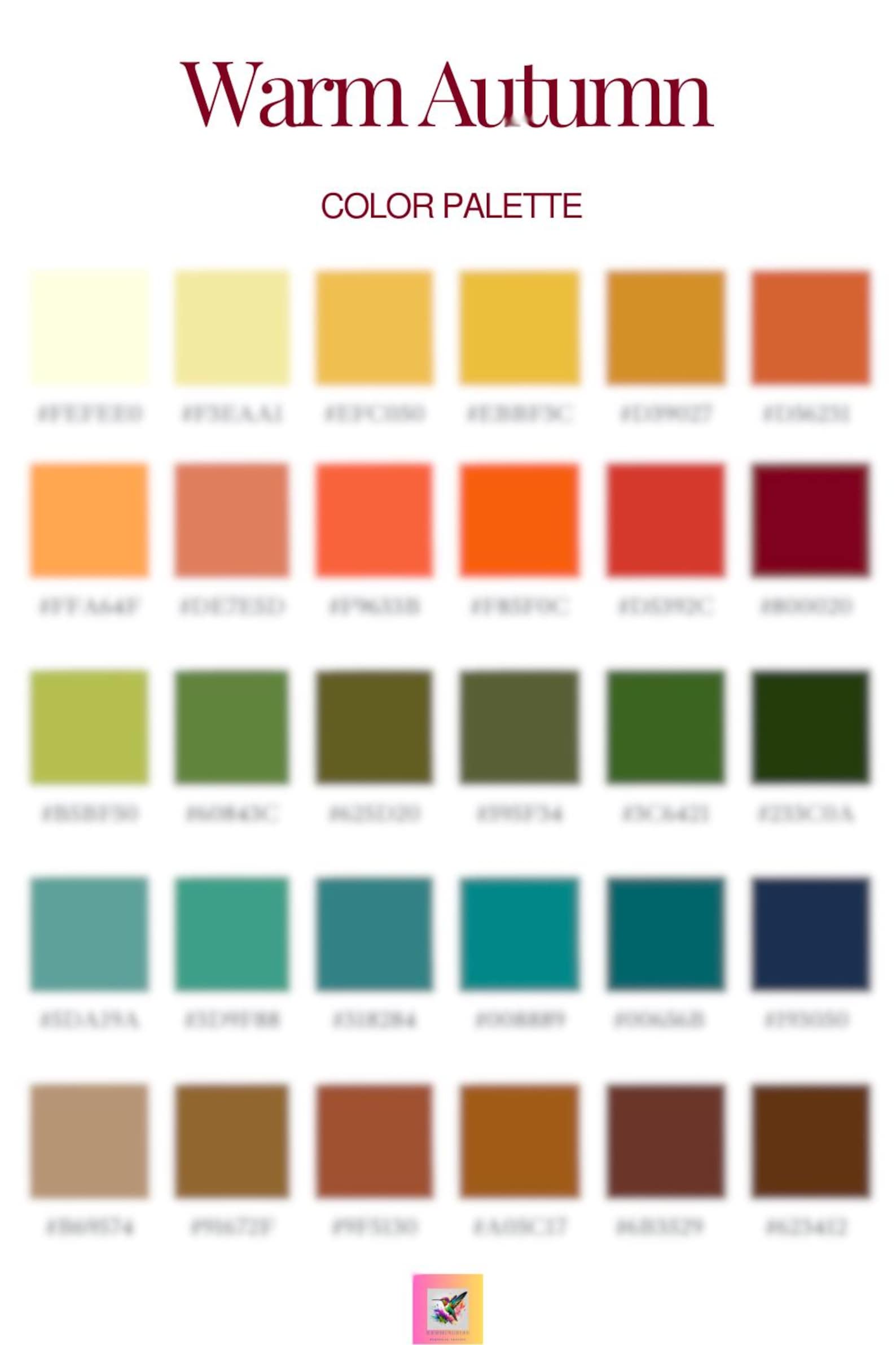 Seasonal Color Analysis - Autumn Color Palettes - Soft, Warm and Dark ...