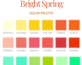Seasonal Color Analysis - Cool Summer Color Palette With Hex Codes - Etsy