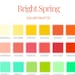 Seasonal Color Analysis - Bright Spring Color Palette With Hex Codes - Etsy