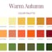 Seasonal Color Analysis - Warm Autumn Color Palette With Hex Codes - Etsy