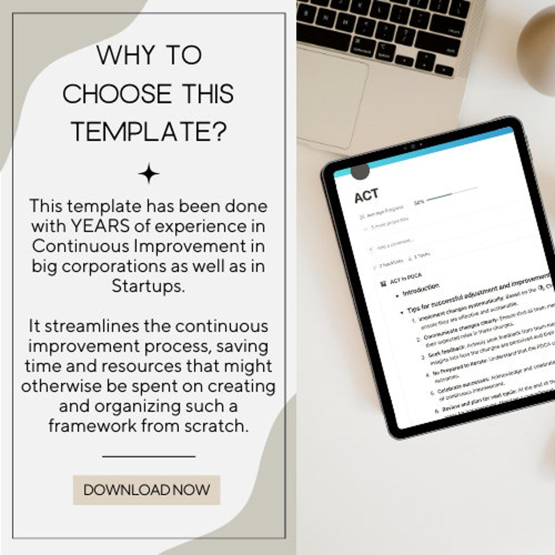 PDCA - Improvement Cycle Notion Template - Etsy