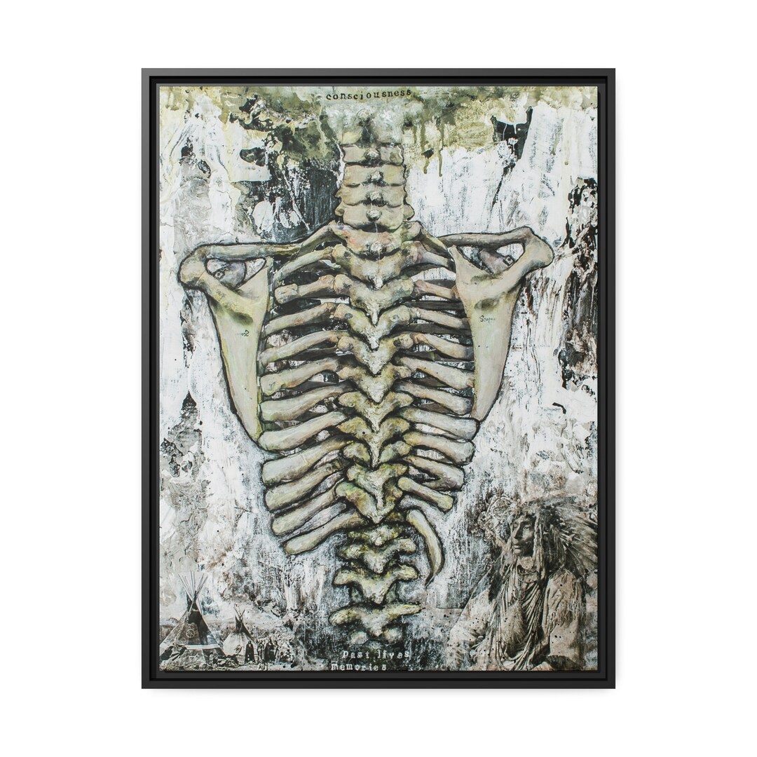 Human Experience Original Artwork Print on Matte Canvas, Black Frame ...