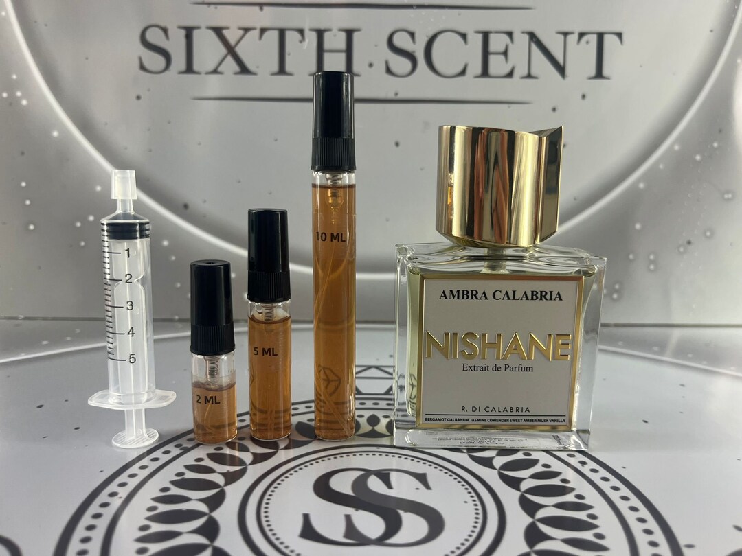Nishane Ambra Calabria EDP Perfume Travel Spray , Sample Size 2ml 5ml ...