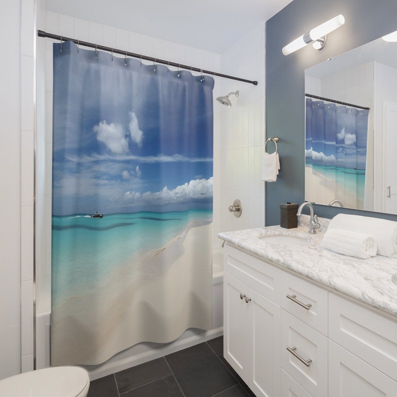 Coastal Beach Shower Curtains Will Compliment Any Beach Theme for Your ...