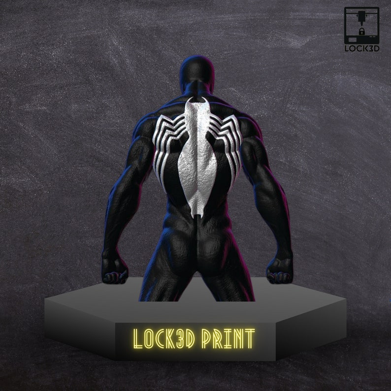 Symbiote Spider-man 3D STL File for 3D Printer Ready Printing 3D Printable Quality 3D Model 3D ...