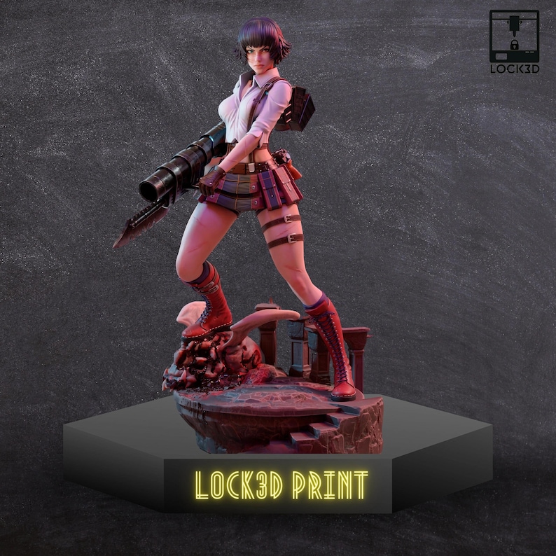 L4dy D3V1L My Cry 3D STL File for 3D Printer Ready Printing 3D Printable Quality 3D Model 3D ...