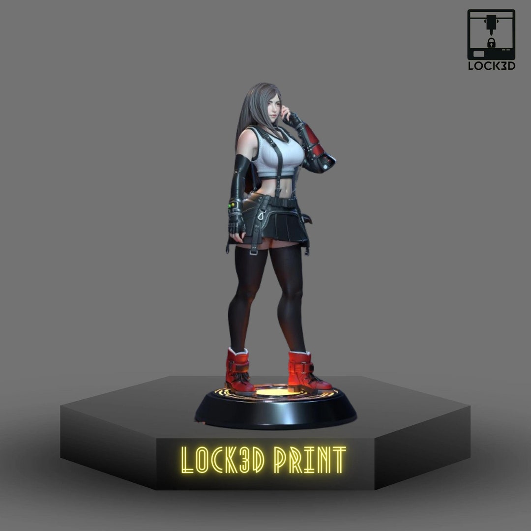 Buy Tifa Lockhart 3D STL File for 3D Printer Ready Printing 3D ...