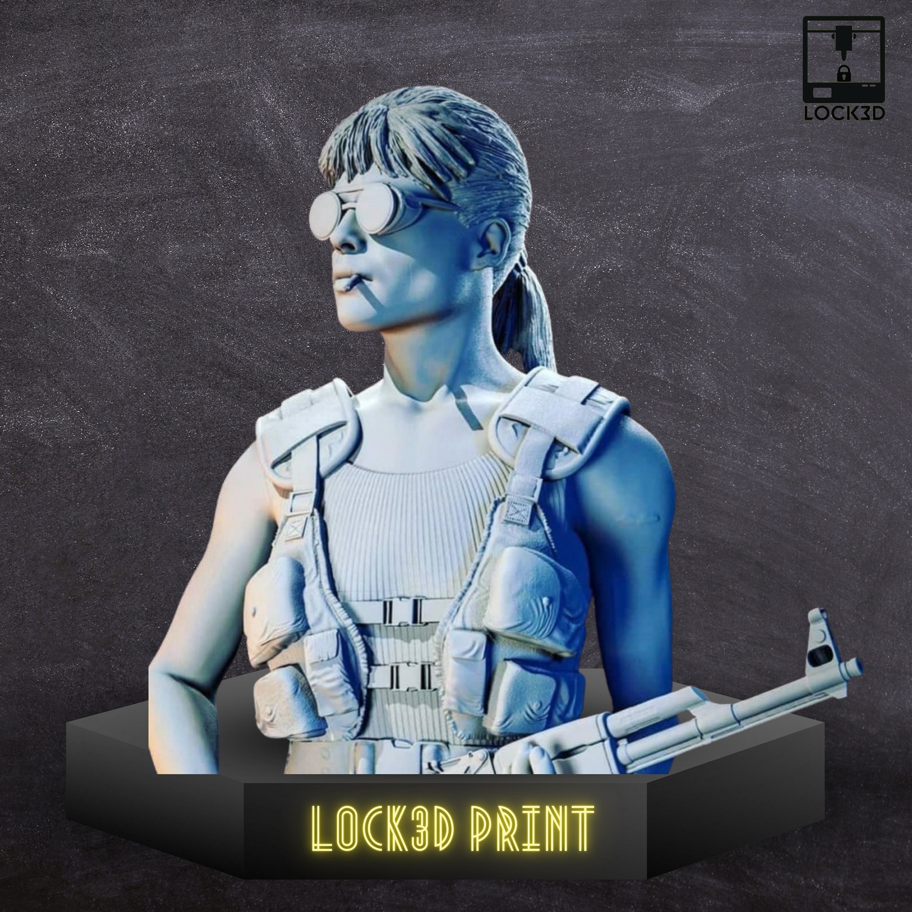 Sarah Connor Terminator 3D STL File for 3D Printer Ready Printing 3D ...