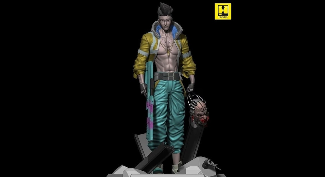 David Martinez Cyberpunk 3D STL File for 3D Printer ready Printing 3D ...