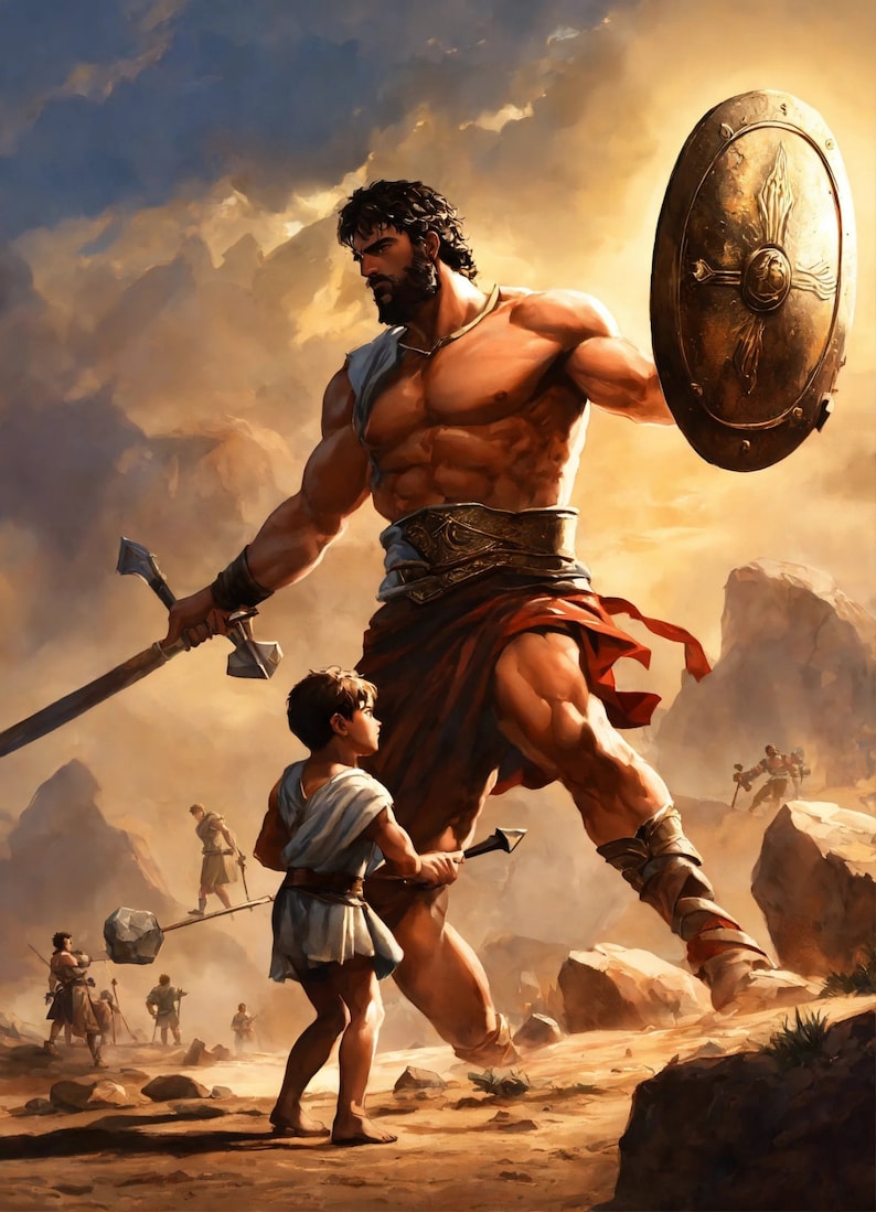 Defiance Unveiled: Explore the Epic Battle of David and Goliath in a ...
