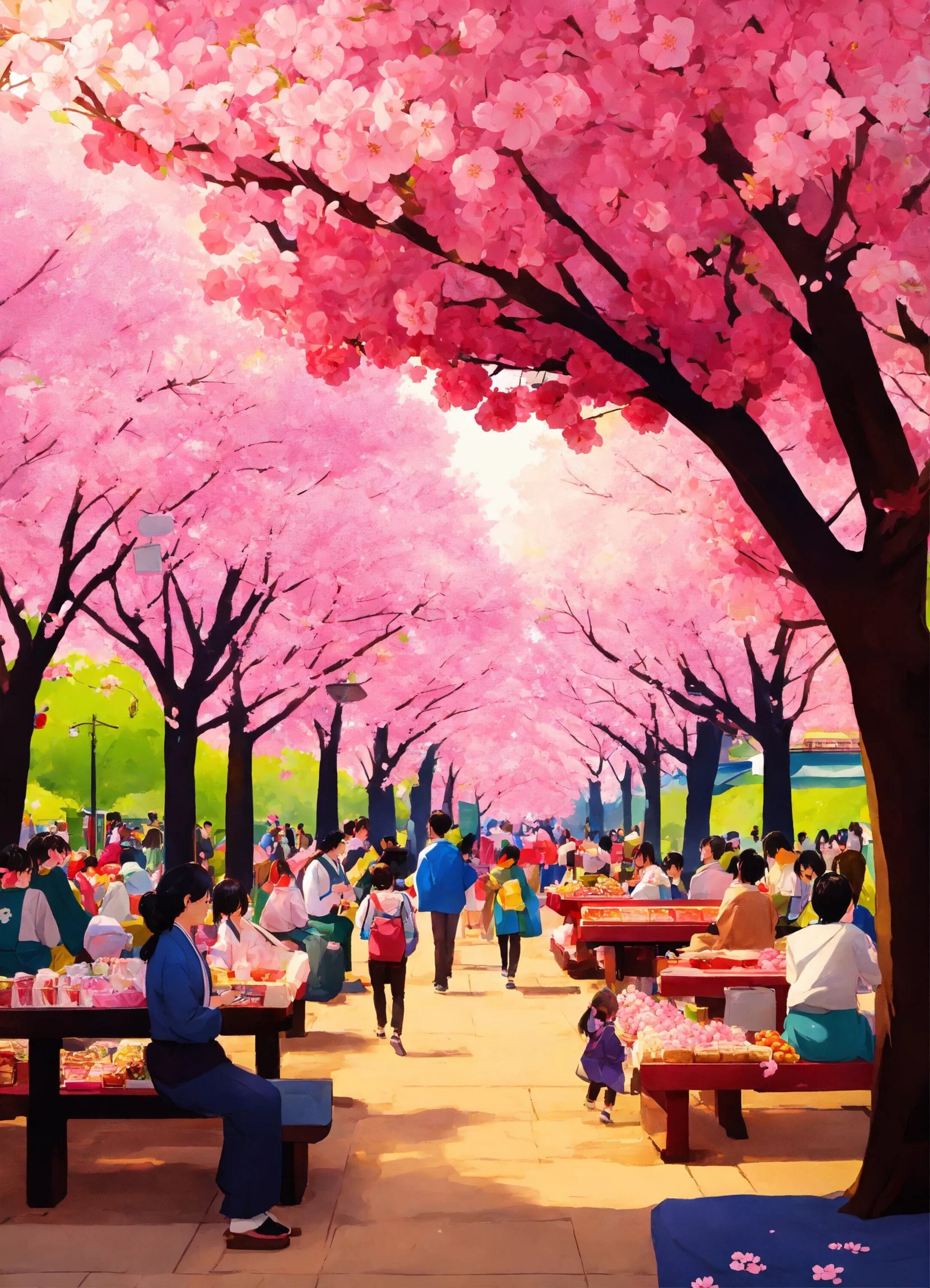 Immerse in Beauty: 'sakura Spectacle Japanese Cherry Festival' Poster ...