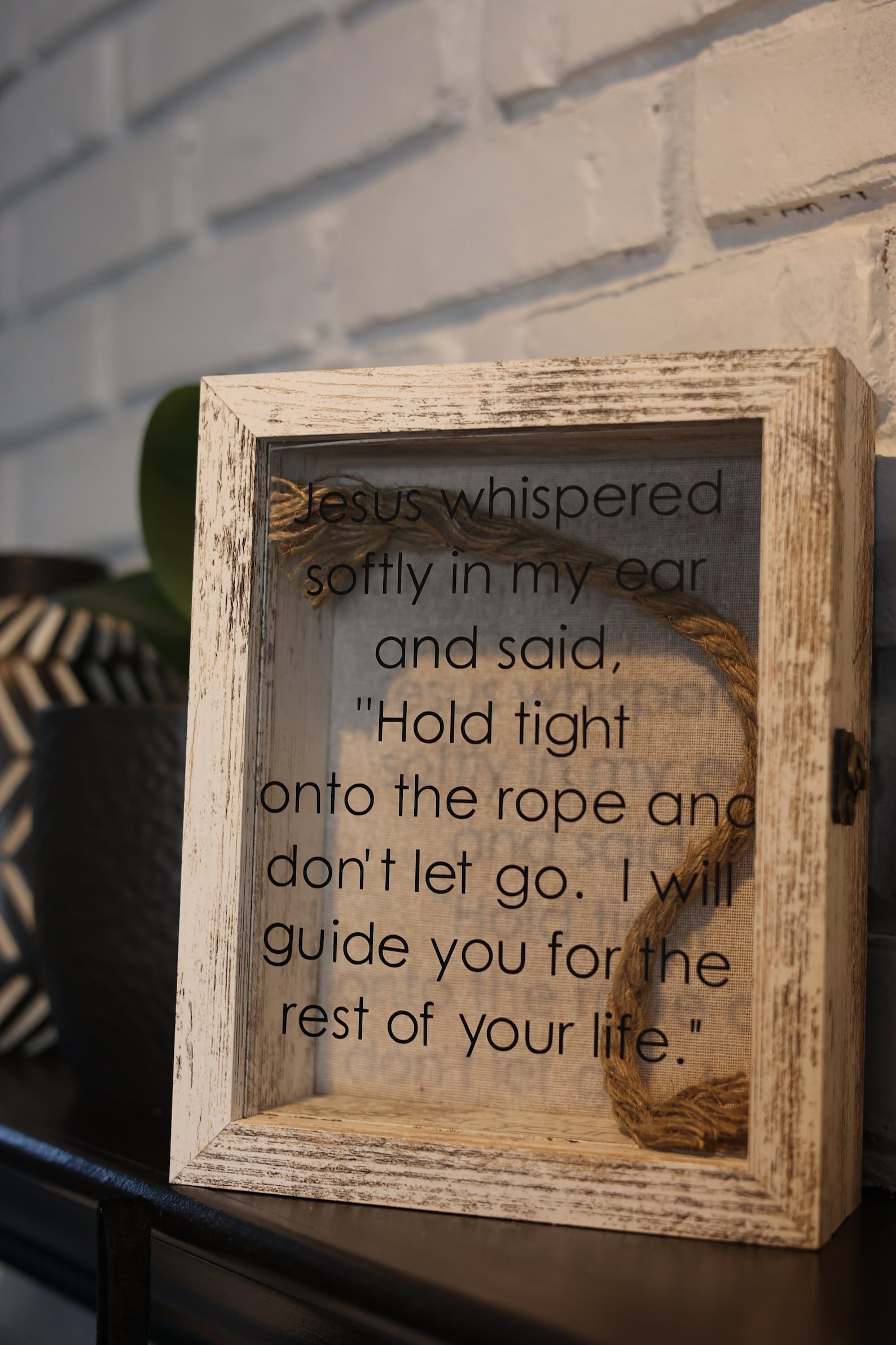 Shadow Box 8x10 Pictured Hold Tight Onto the Rope - Etsy